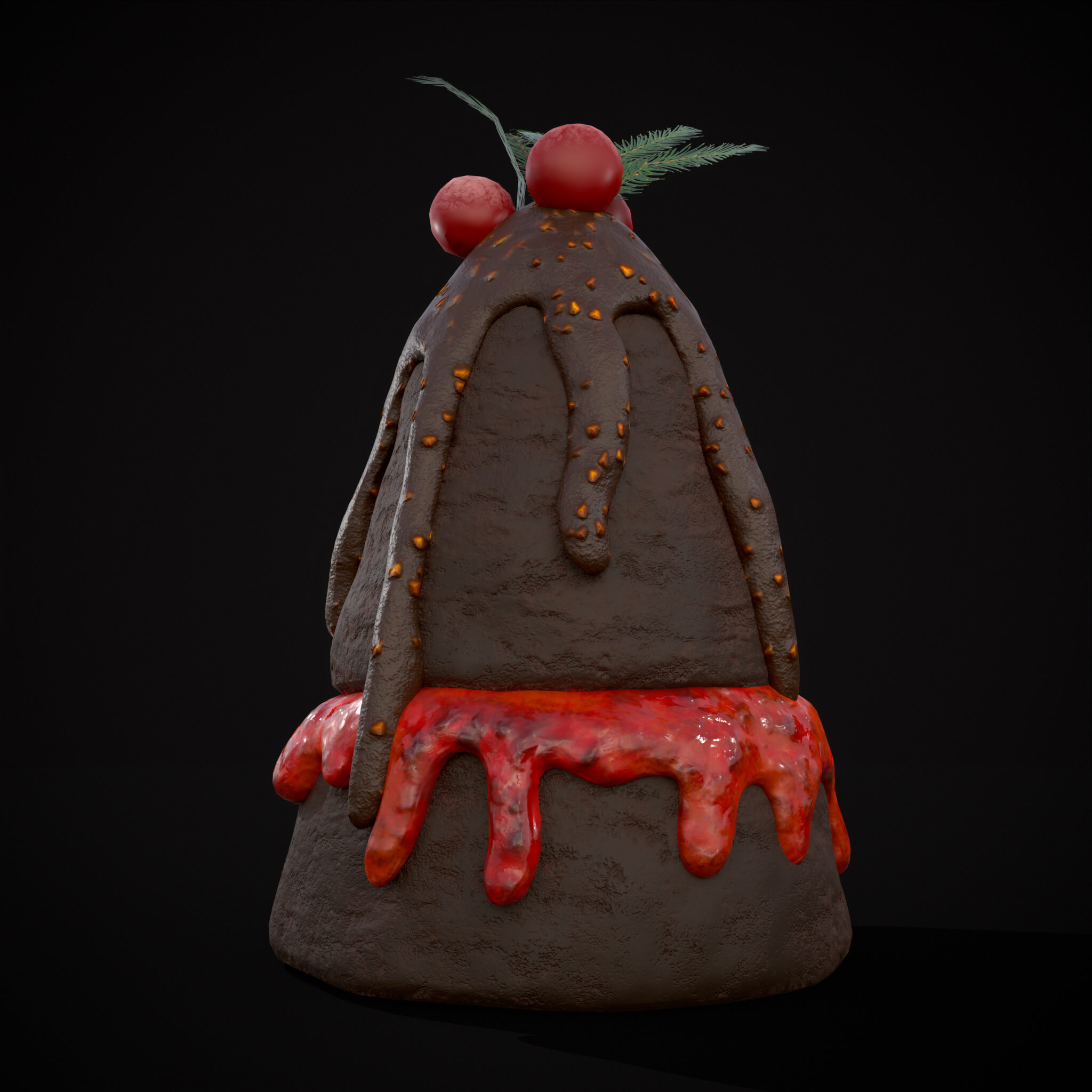 Festive Chocolate Lava Pastry - 3D Model by Get Dead Entertainment