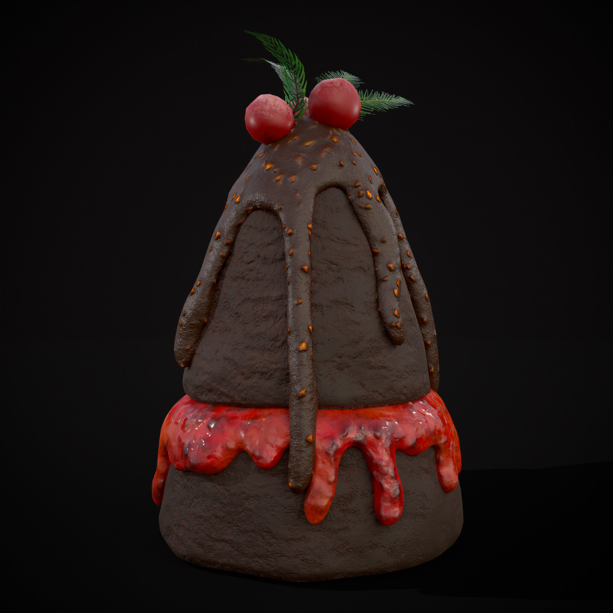 Festive Chocolate Lava Pastry - 3D Model by Get Dead Entertainment