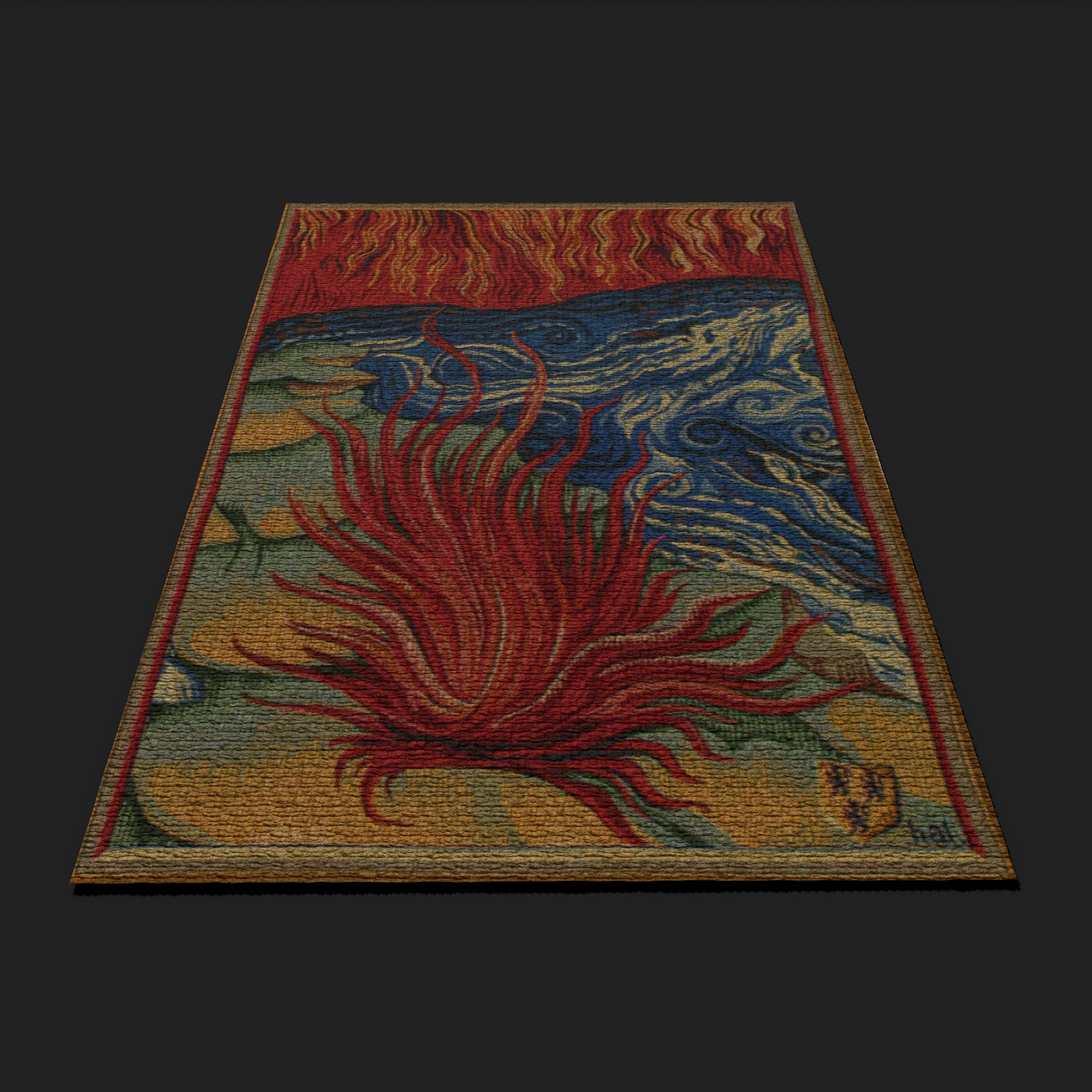 Fire Tapestry - 3D Model by Get Dead Entertainment