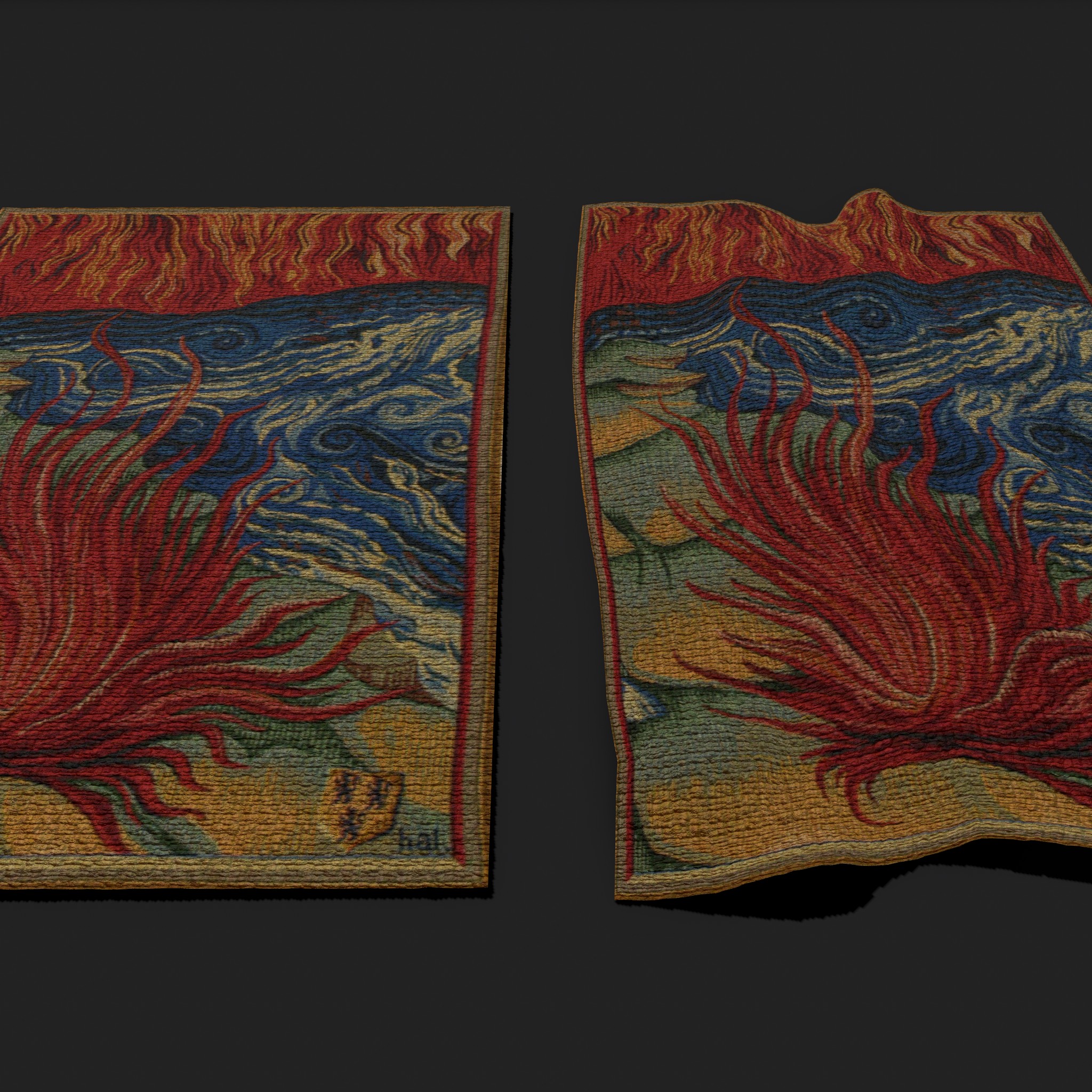 Fire Tapestry - 3D Model by Get Dead Entertainment