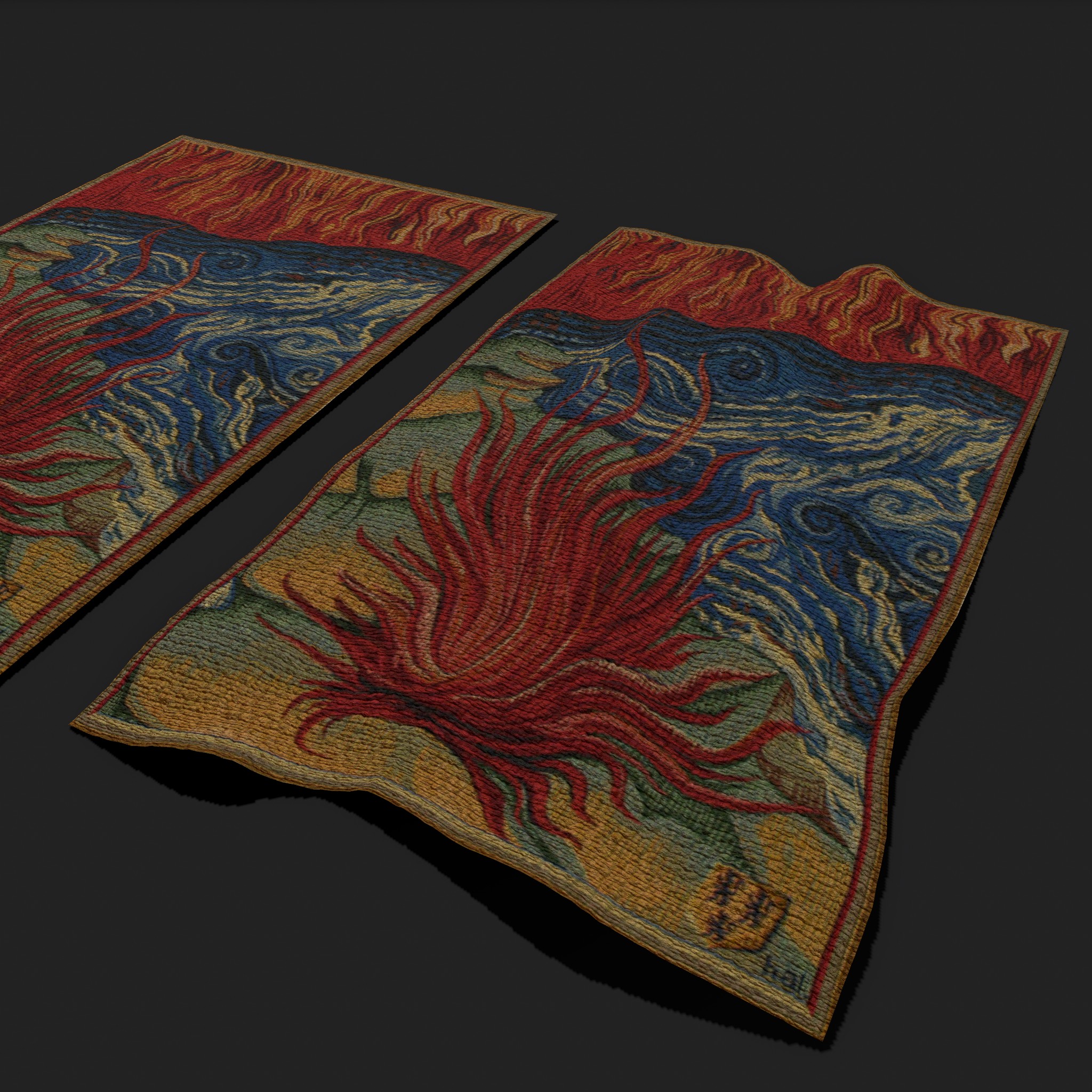 Fire Tapestry - 3D Model by Get Dead Entertainment
