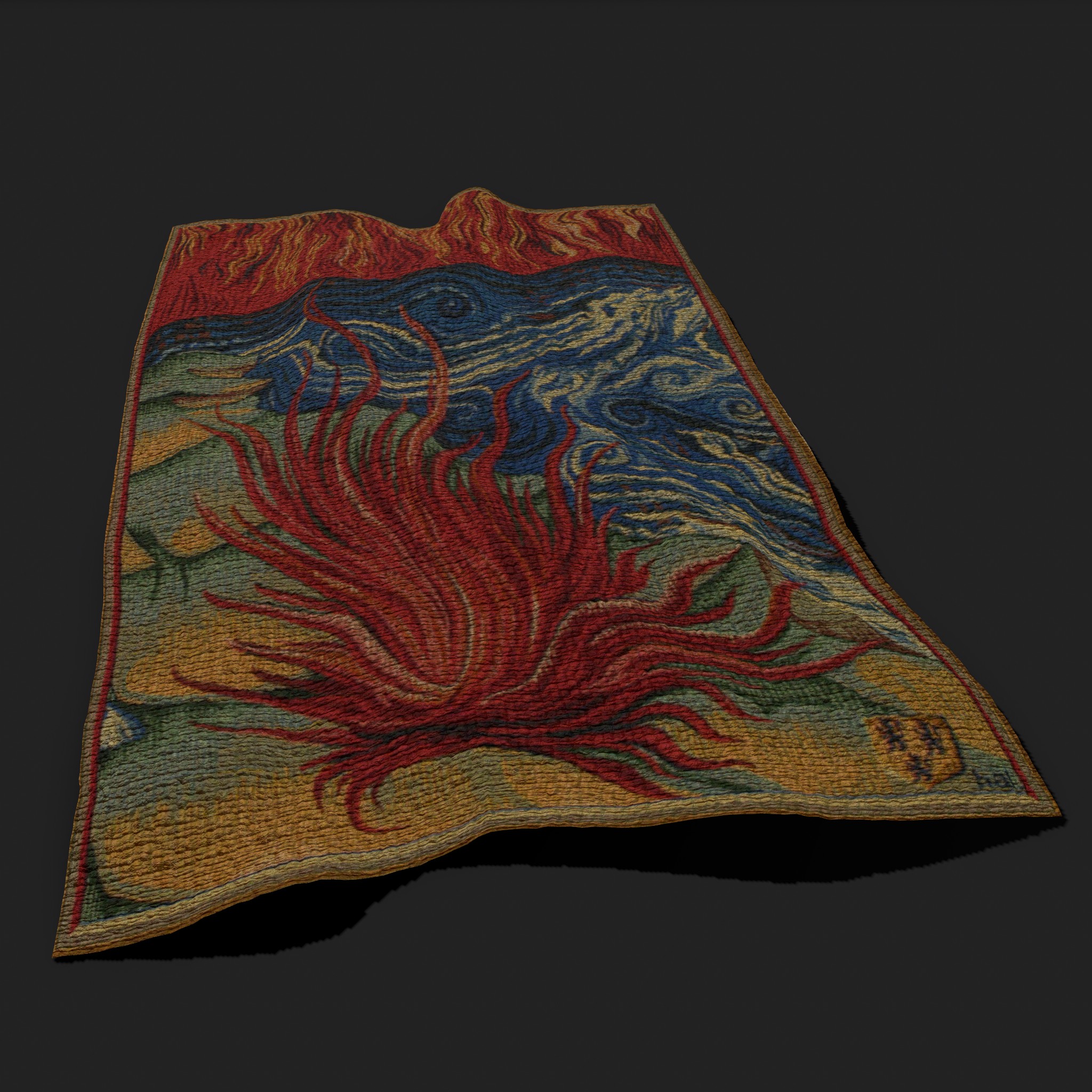 Fire Tapestry - 3D Model by Get Dead Entertainment