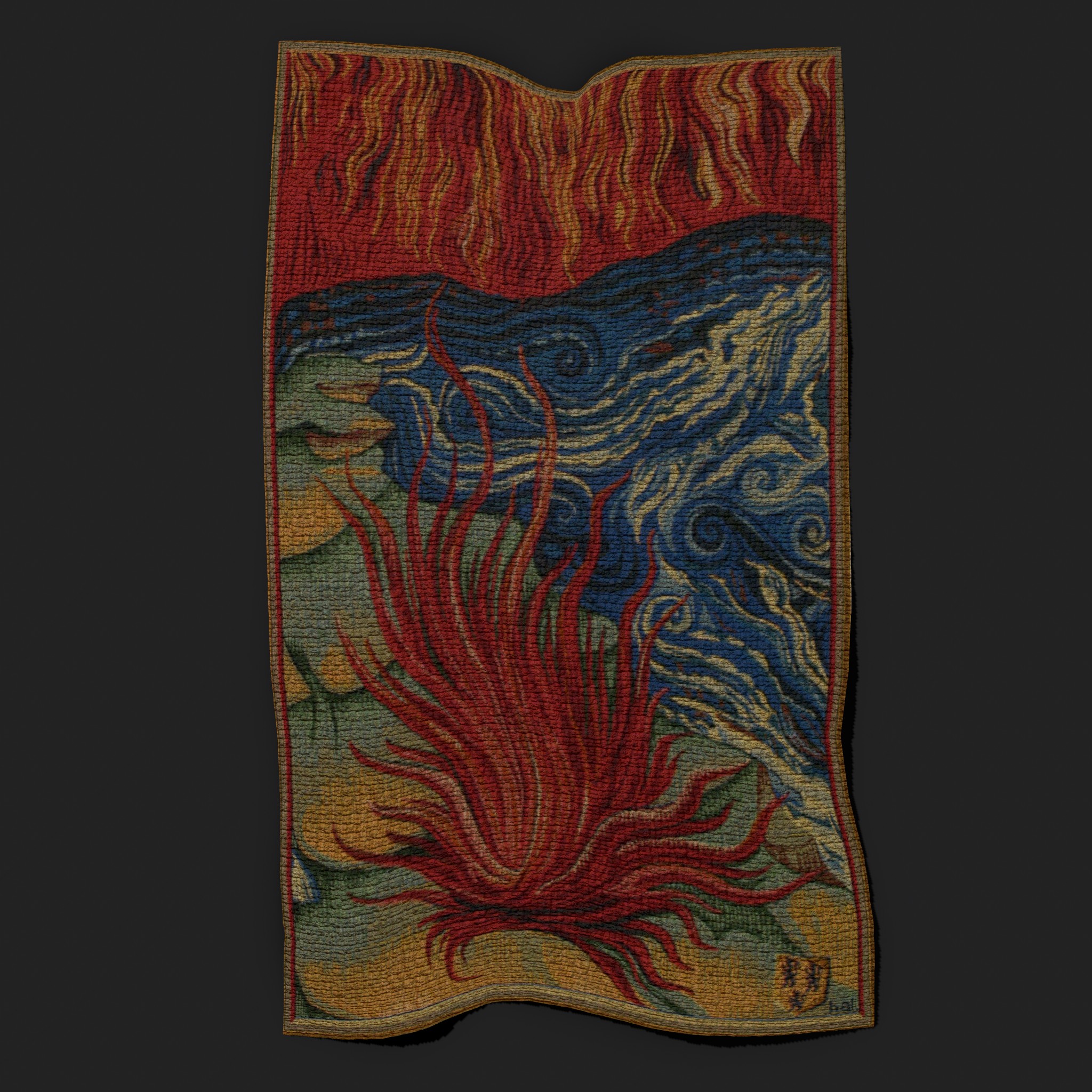 Fire Tapestry - 3D Model by Get Dead Entertainment