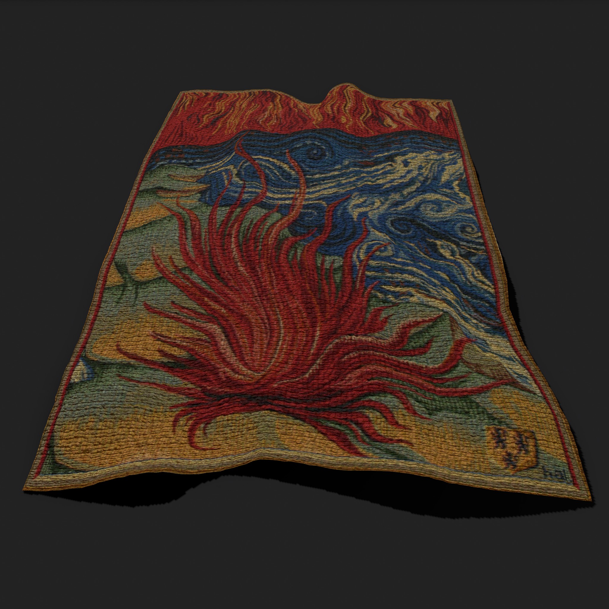 Fire Tapestry - 3D Model by Get Dead Entertainment