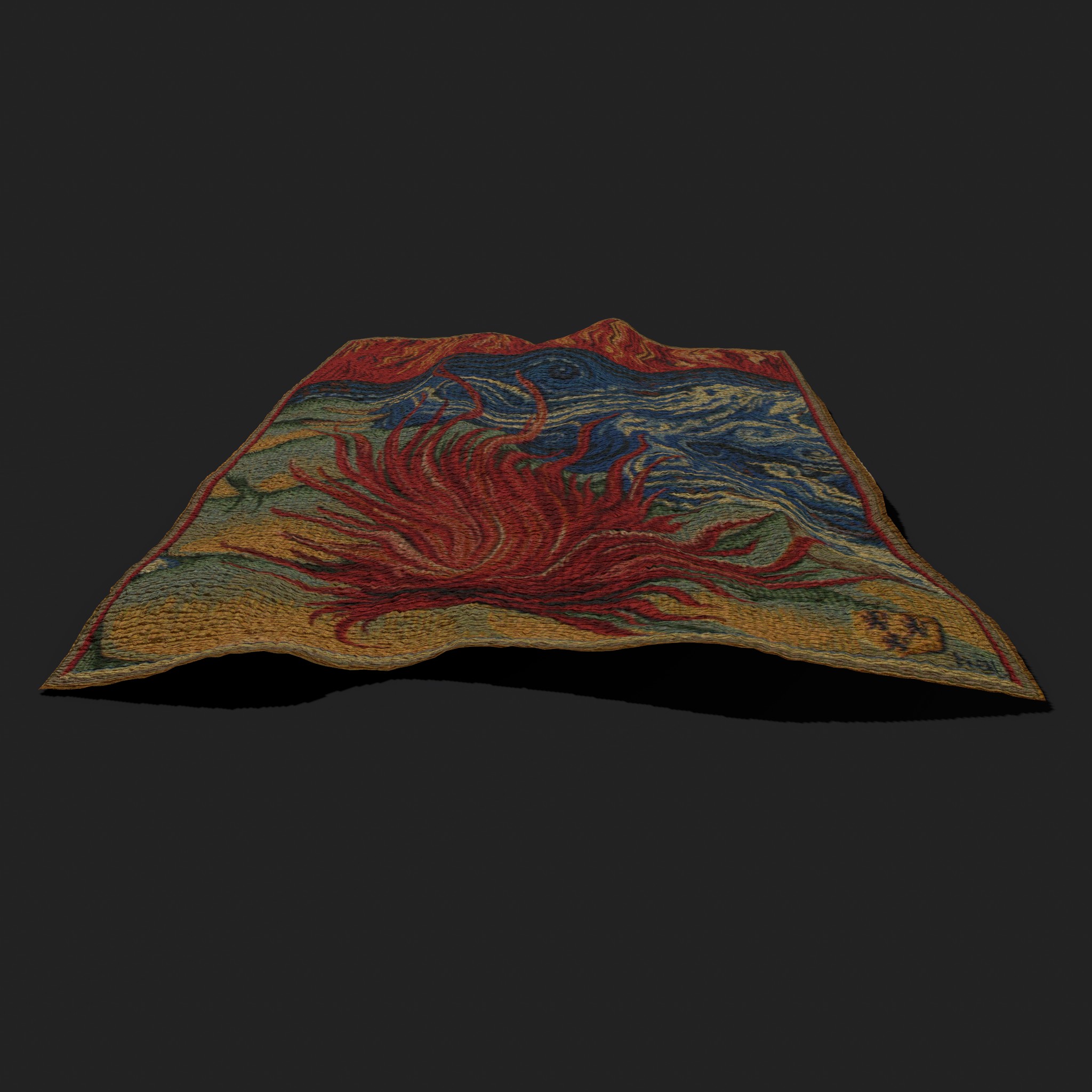 Fire Tapestry - 3D Model by Get Dead Entertainment