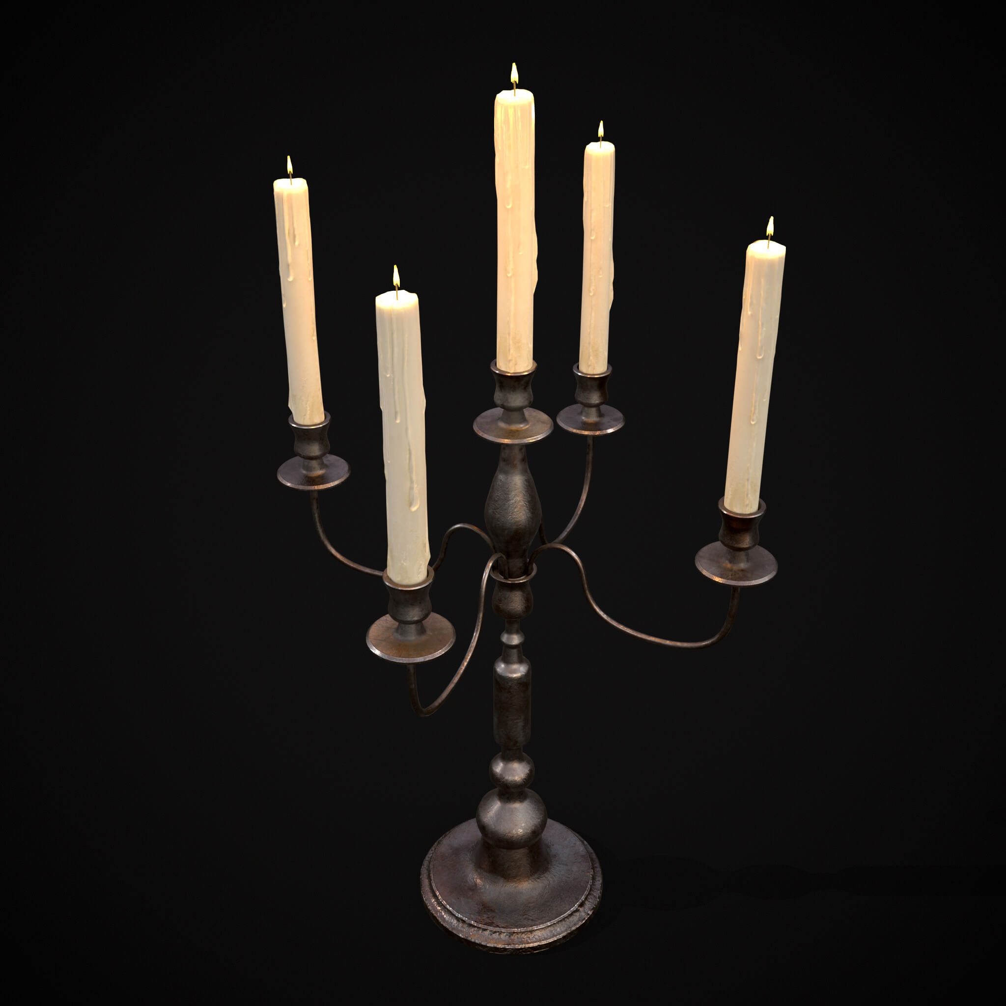 Five Point Candelabra - 3D Model by Get Dead Entertainment
