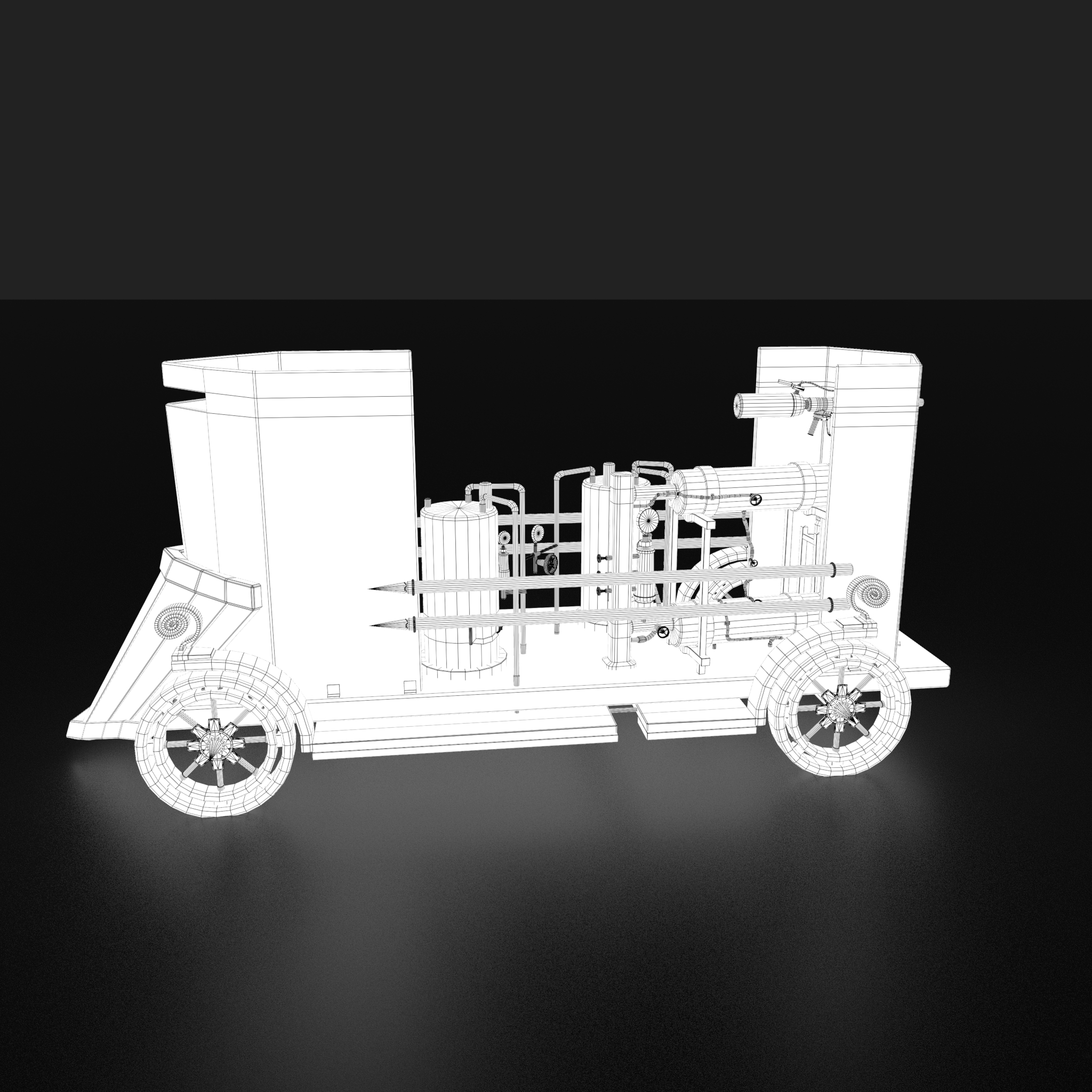 Flame Thrower Vehicle - 3D Model by Get Dead Entertainment