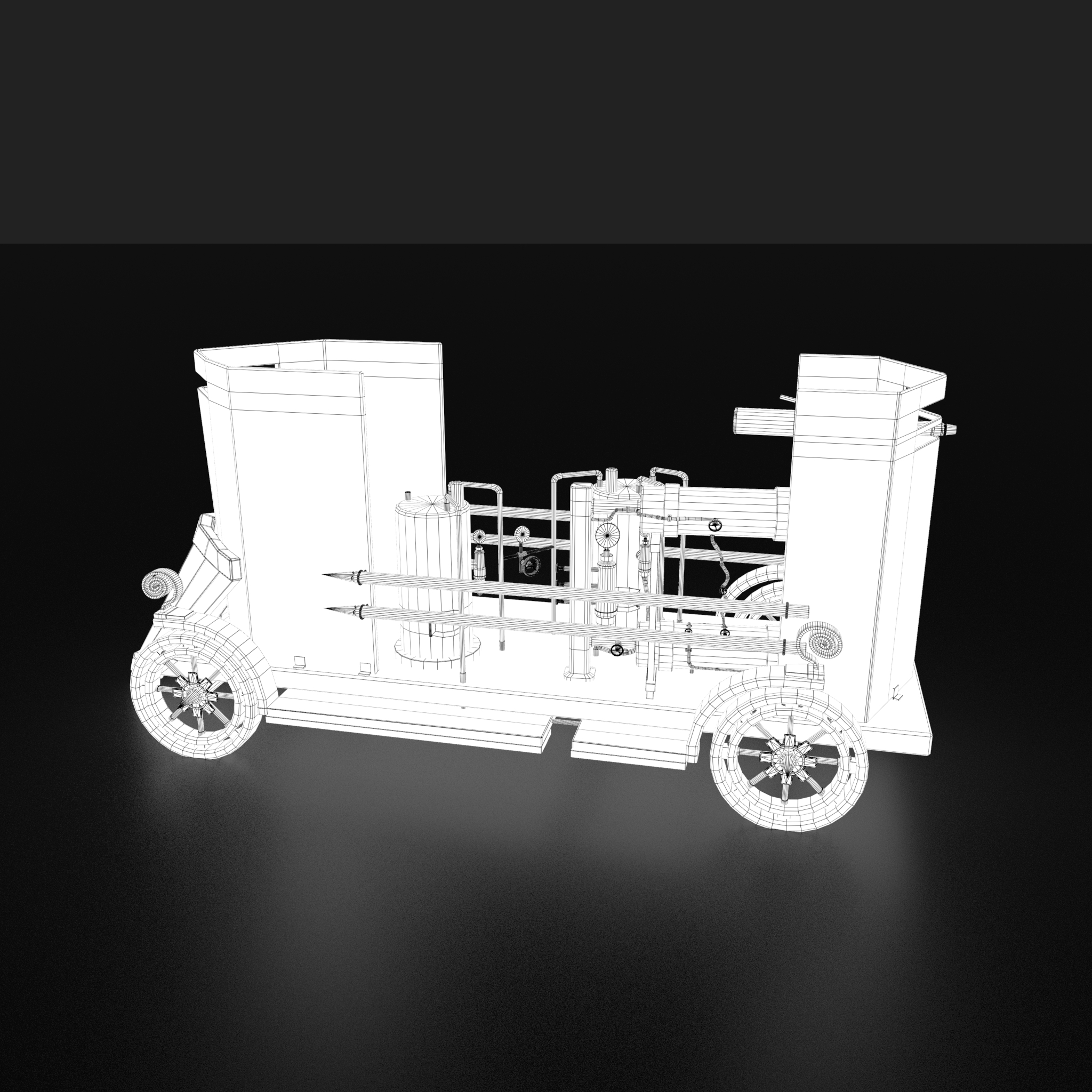 Flame Thrower Vehicle - 3D Model by Get Dead Entertainment