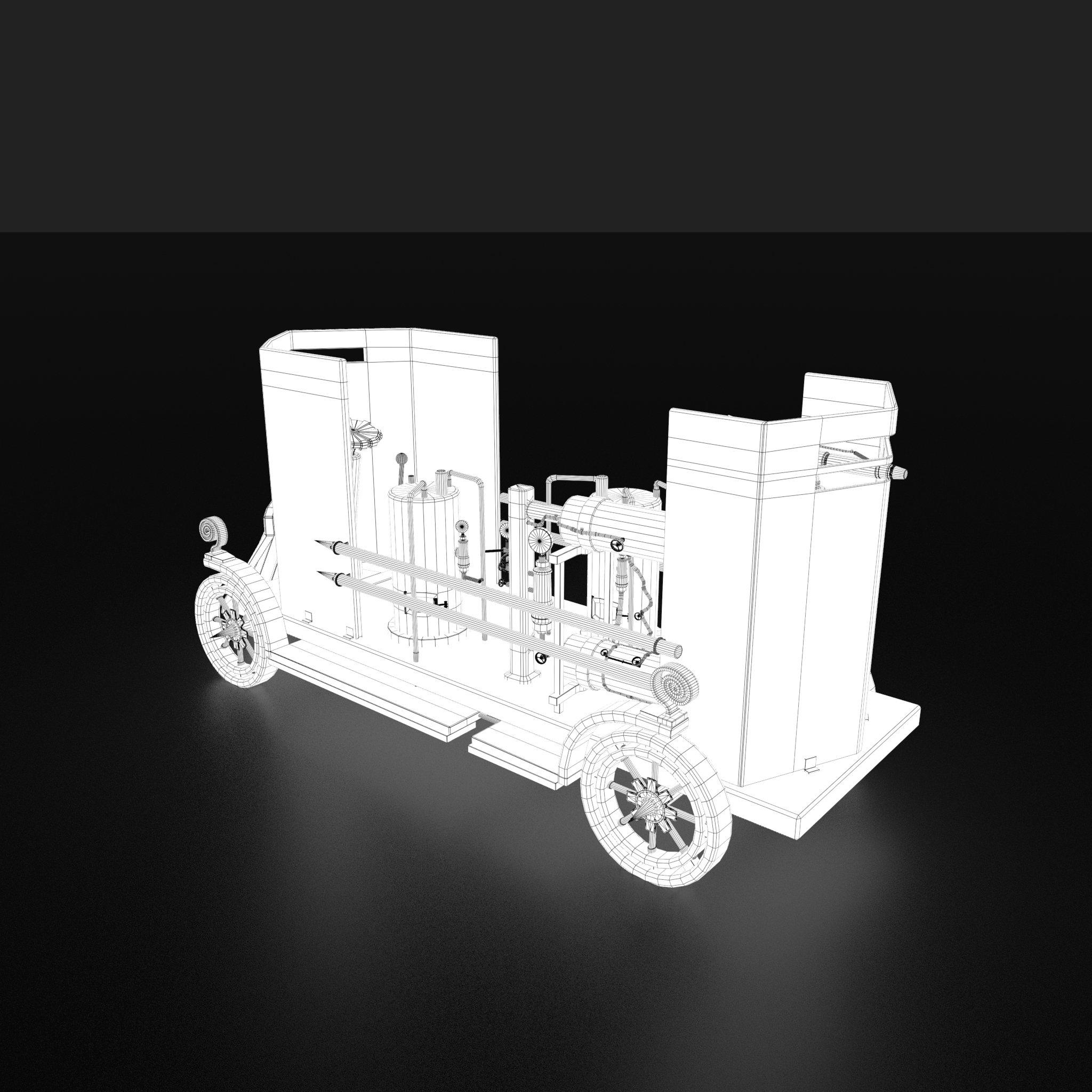 Flame Thrower Vehicle - 3D Model by Get Dead Entertainment