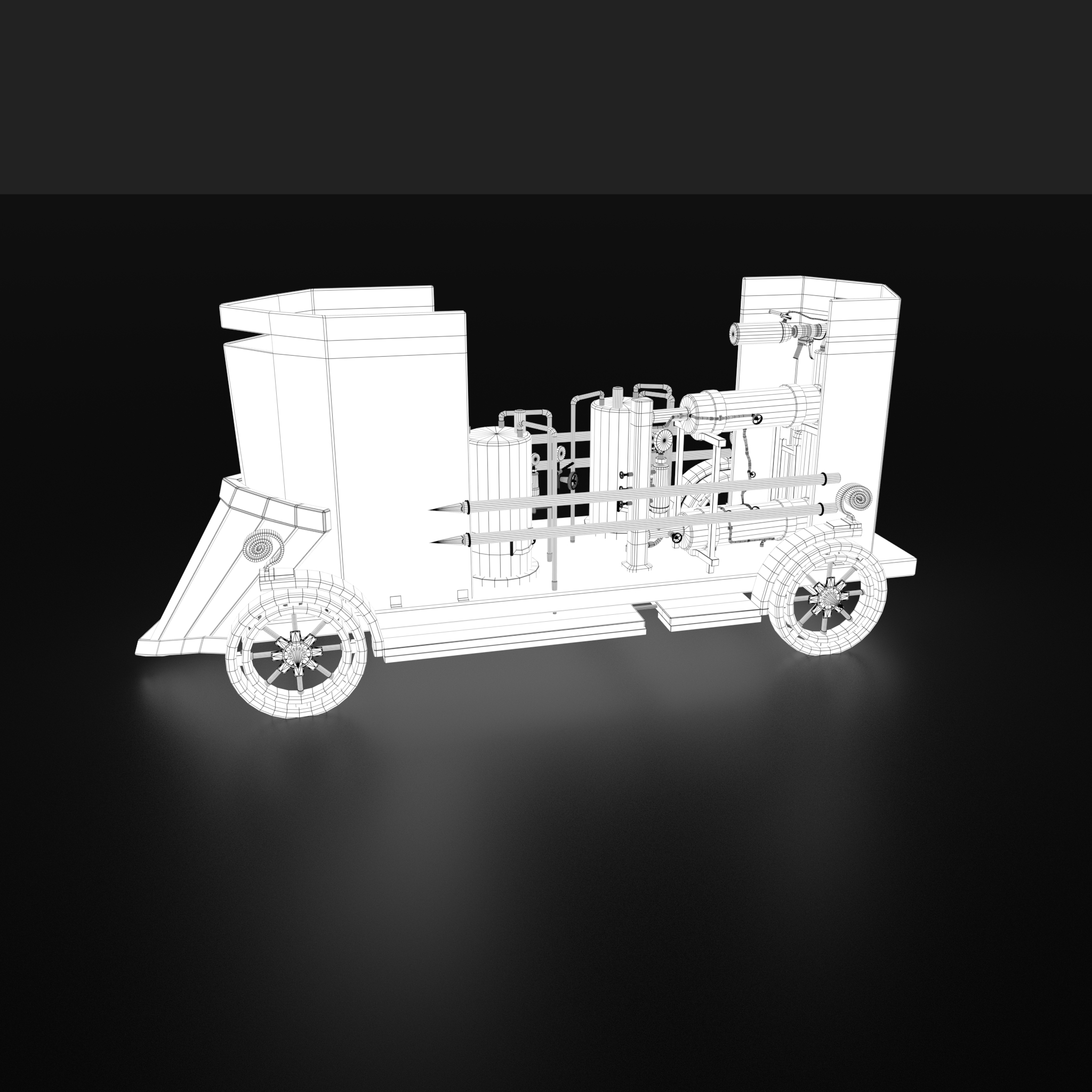 Flame Thrower Vehicle - 3D Model by Get Dead Entertainment