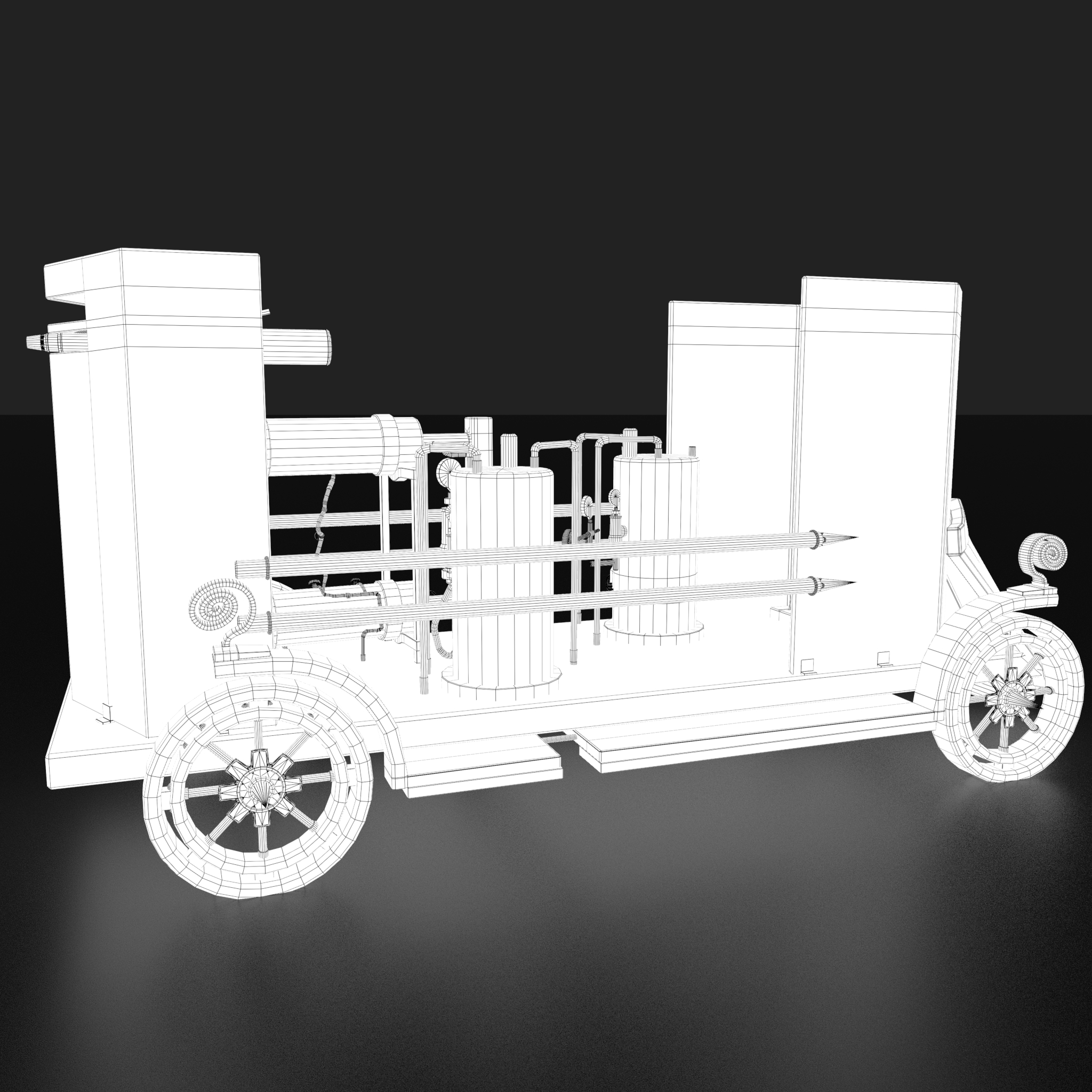 Flame Thrower Vehicle - 3D Model by Get Dead Entertainment