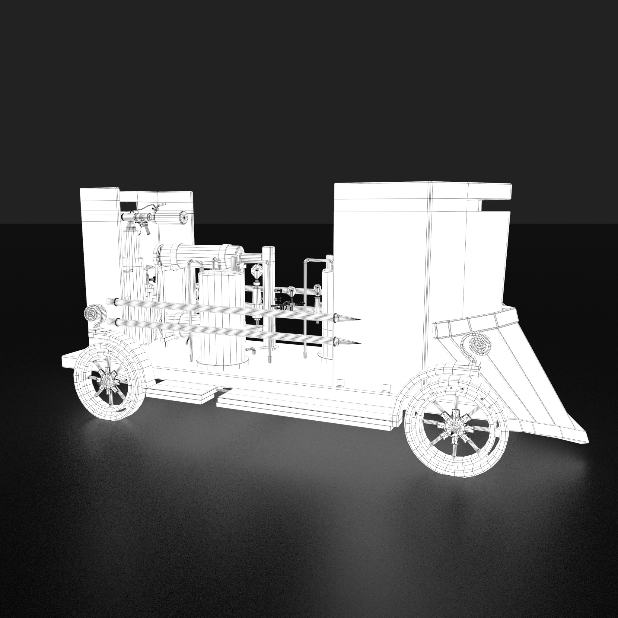 Flame Thrower Vehicle - 3D Model by Get Dead Entertainment