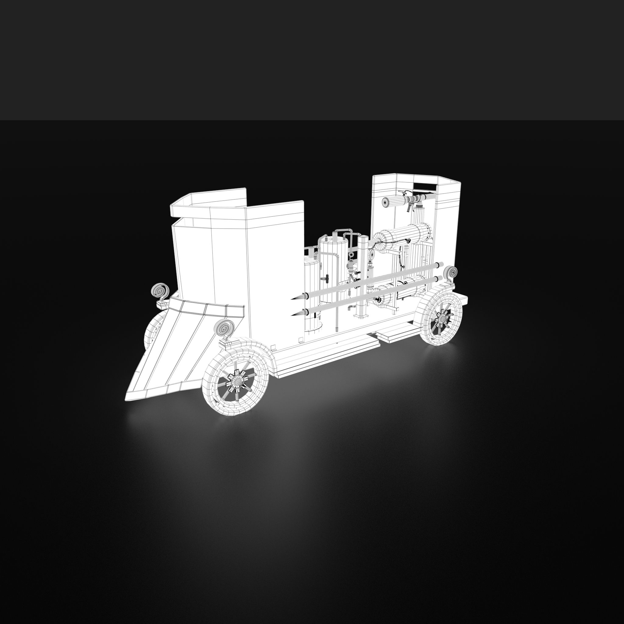 Flame Thrower Vehicle - 3D Model by Get Dead Entertainment