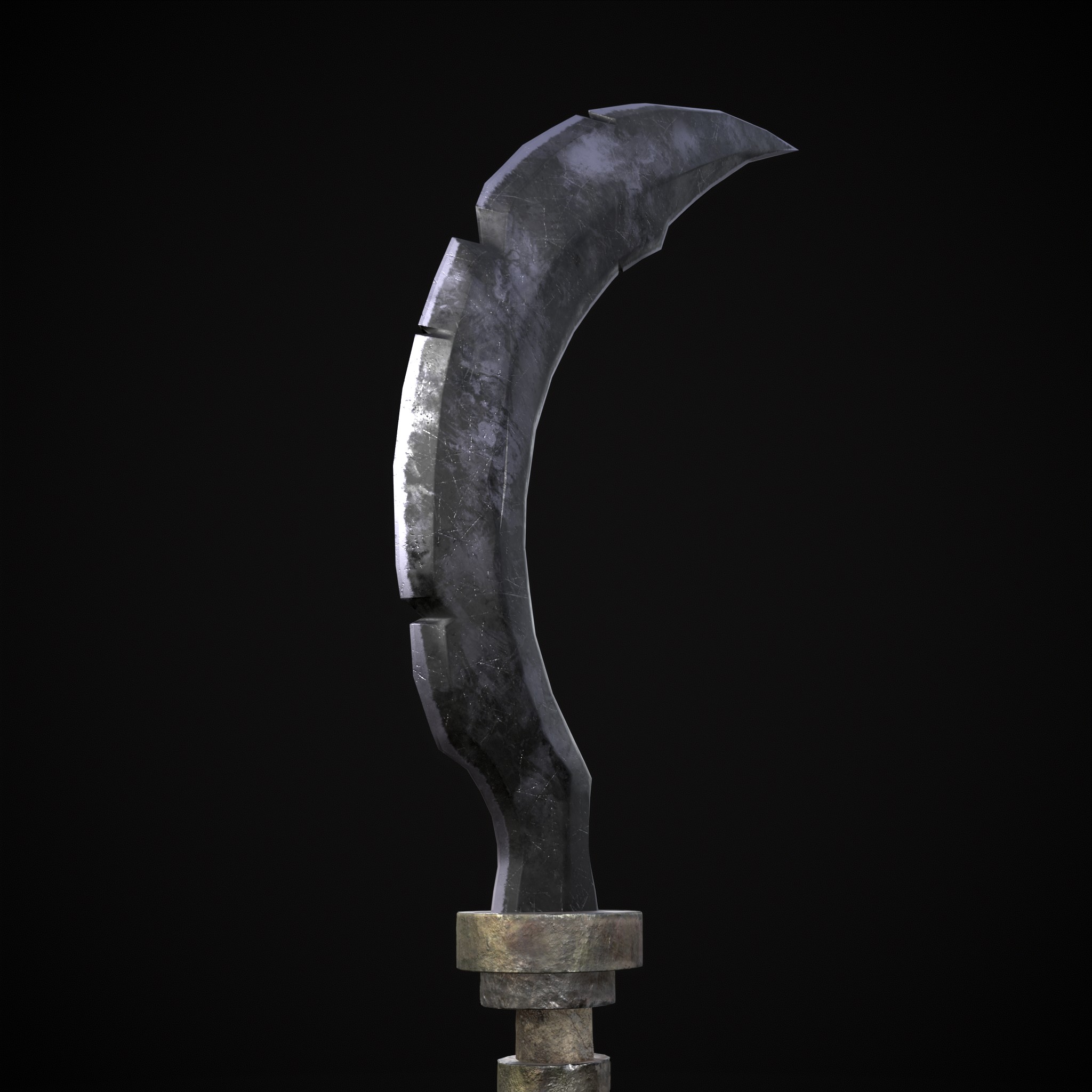 Flawed Bone Handle Sickle - 3D Model by Get Dead Entertainment