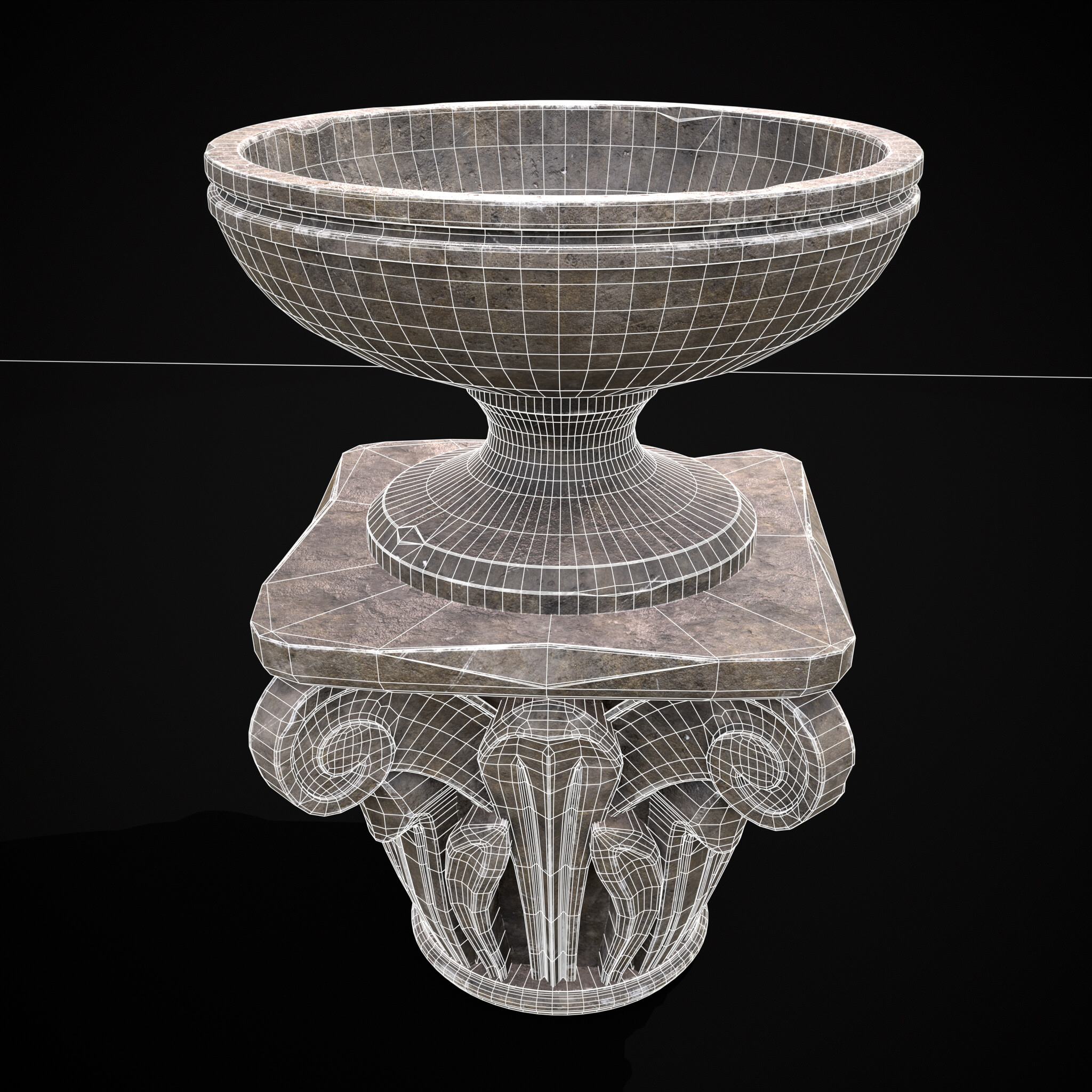 Floral Garden Decoration Stand - 3D Model by Get Dead Entertainment