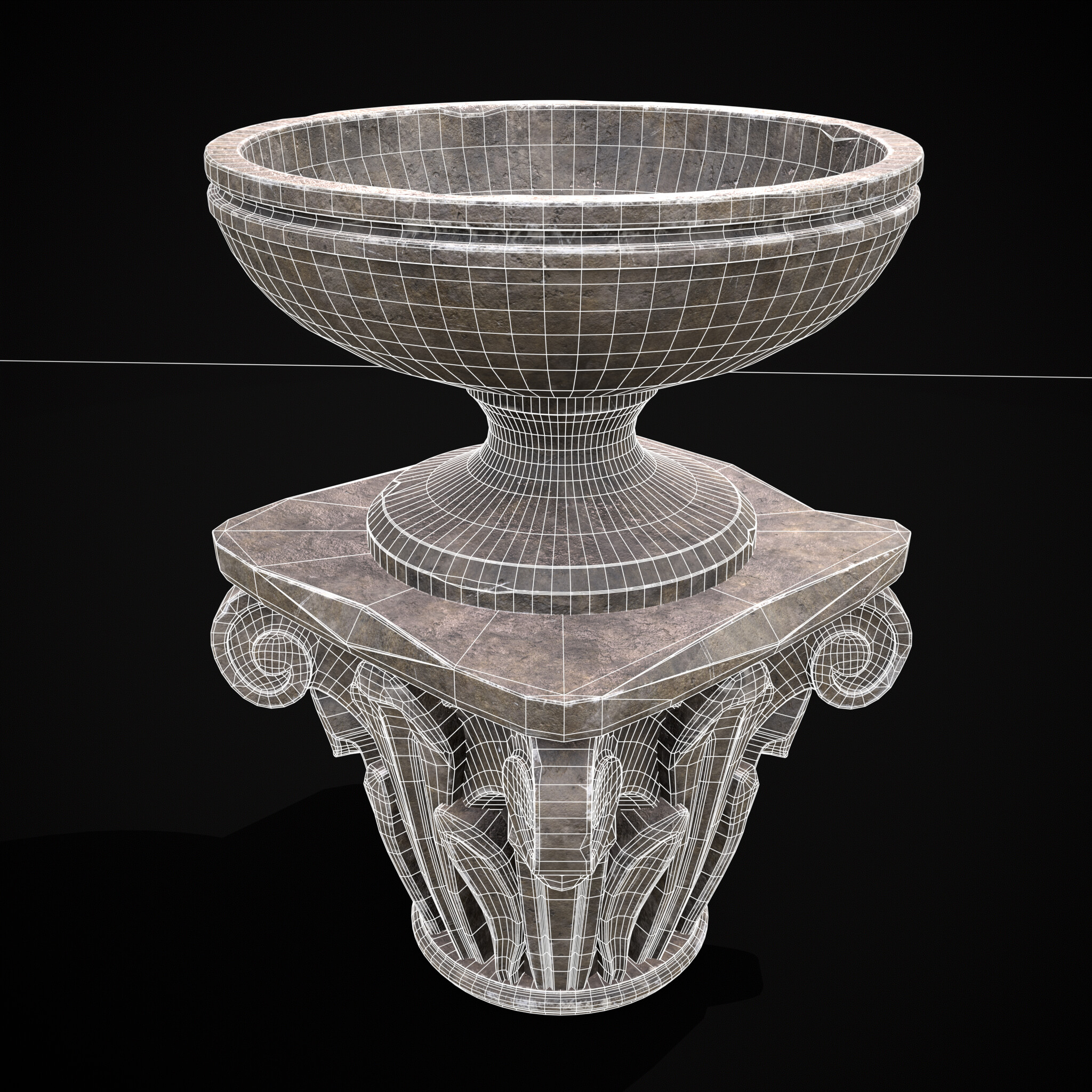 Floral Garden Decoration Stand - 3D Model by Get Dead Entertainment