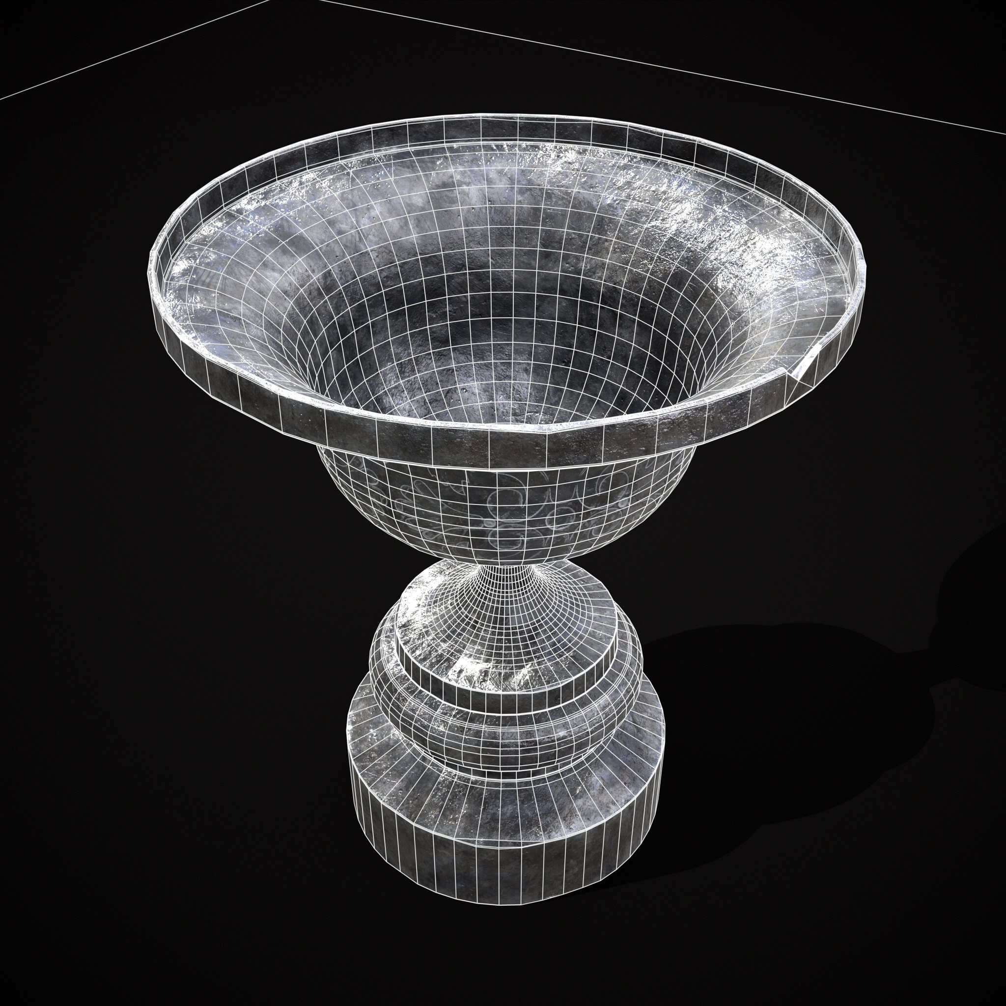 Flowered Iron Vase - 3D Model by Get Dead Entertainment