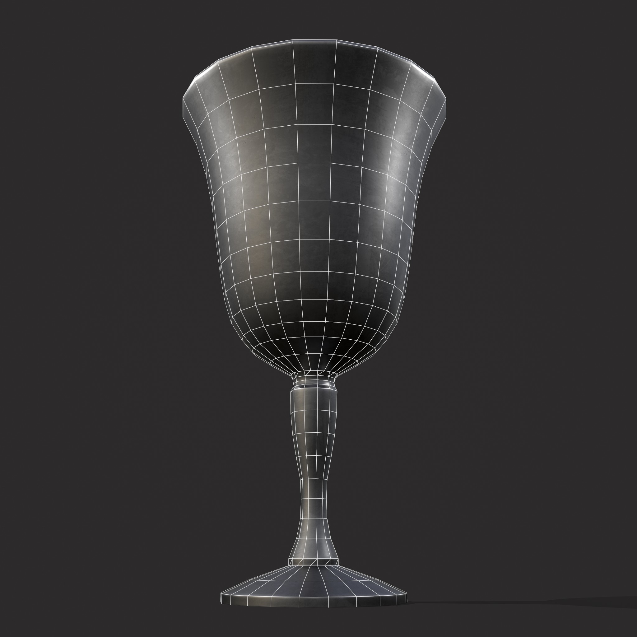 Fluted Pewter Cup - 3D Model by Get Dead Entertainment