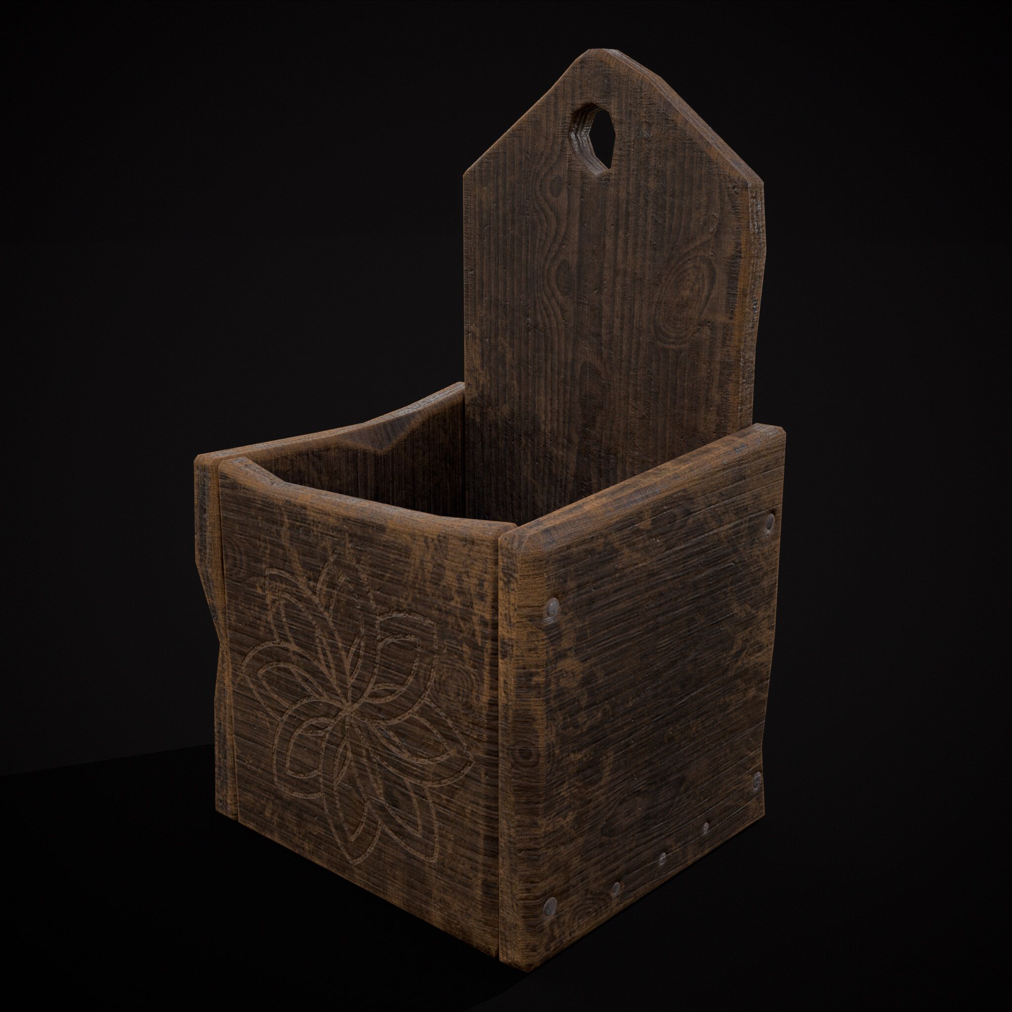 Four Rustic Medieval Crates - 3D Model by Get Dead Entertainment