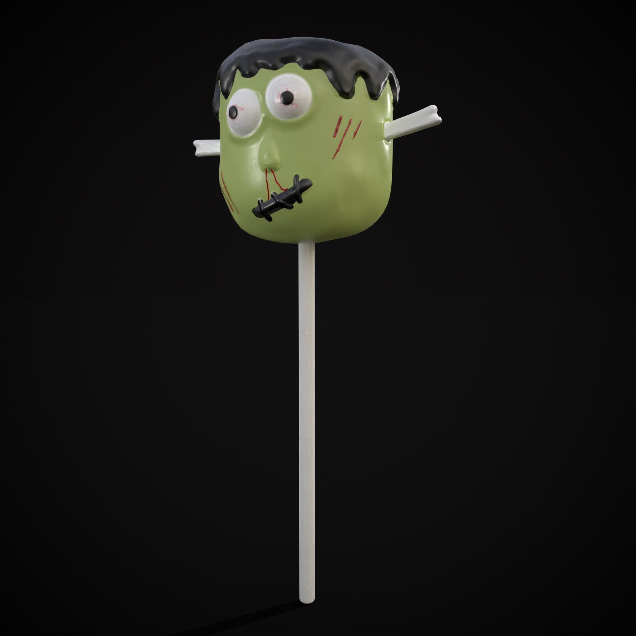 Frankenstein Cake Pop - 3D Model by Get Dead Entertainment