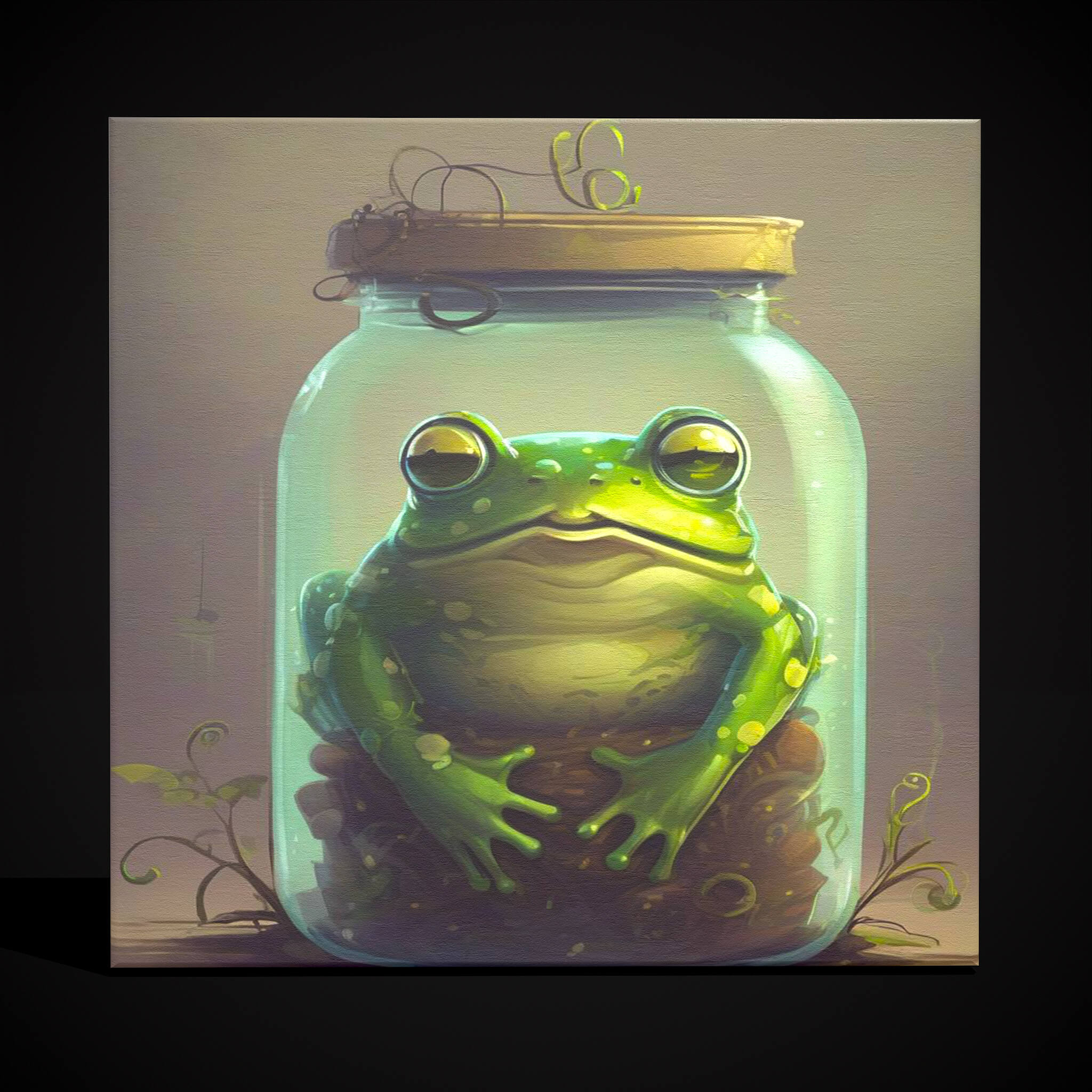 Frog in a Jar Painting - 3D Model by Get Dead Entertainment