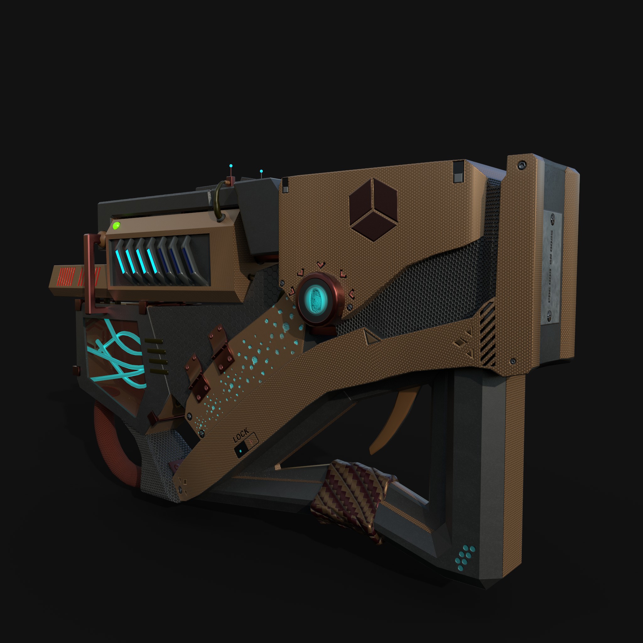 Future Gun Model by Get Dead Entertainment