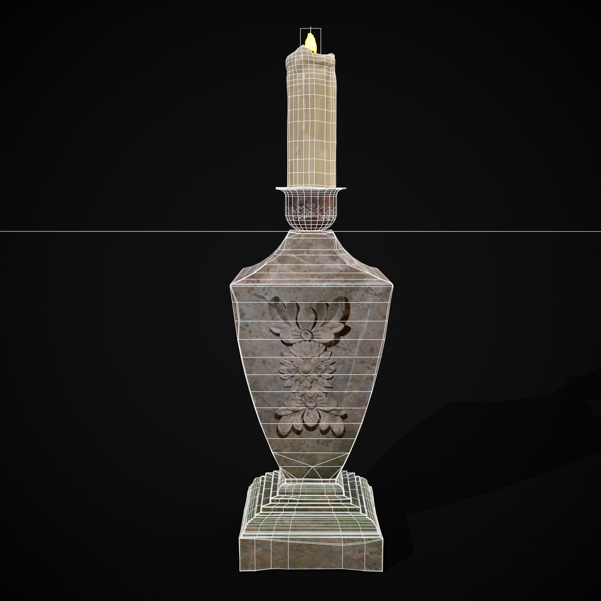 Garden Candle Decoration - 3D Model by Get Dead Entertainment