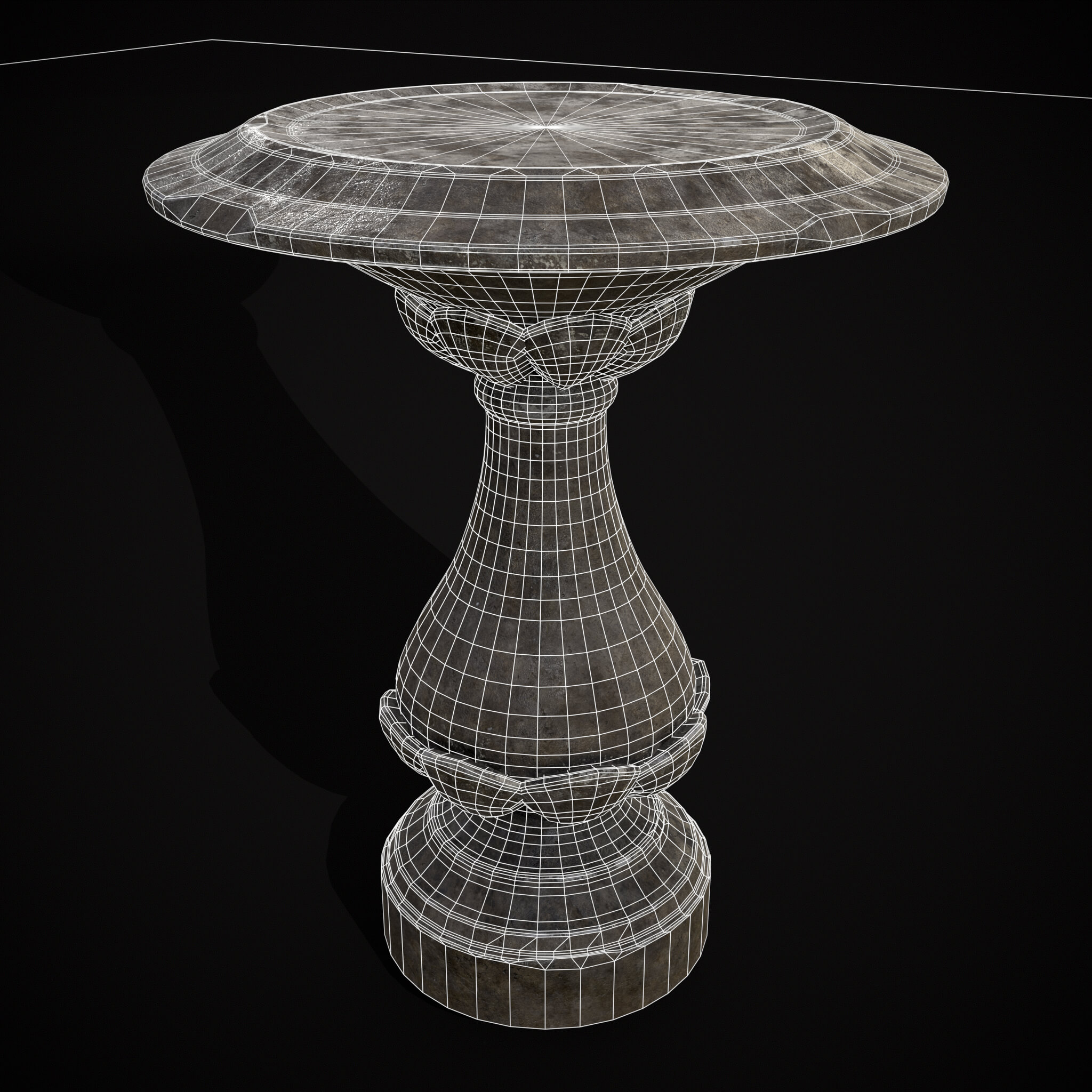 Garden Floral Round Pedestal - 3D Model by Get Dead Entertainment