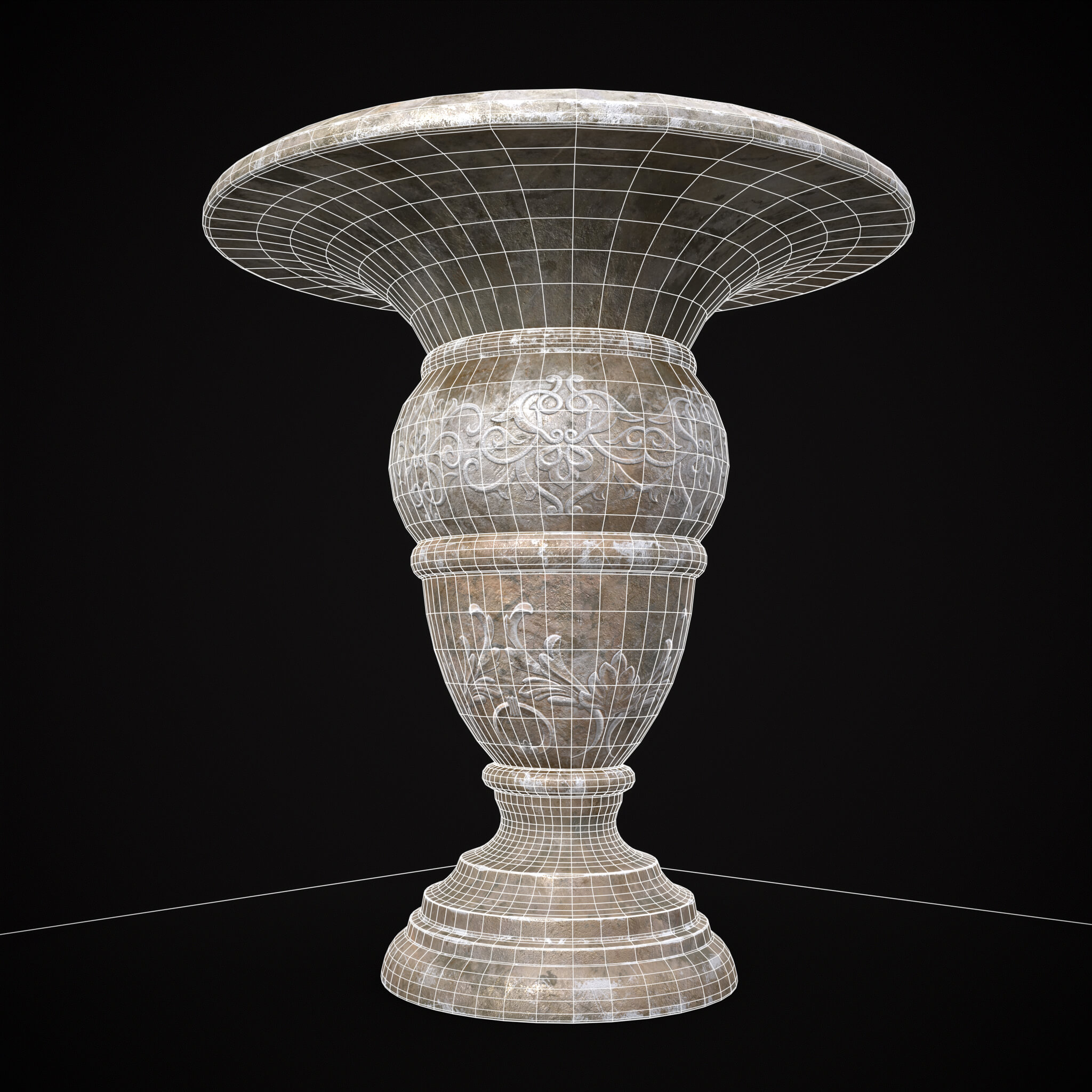 Garden Planter Variation Four - 3D Model by Get Dead Entertainment