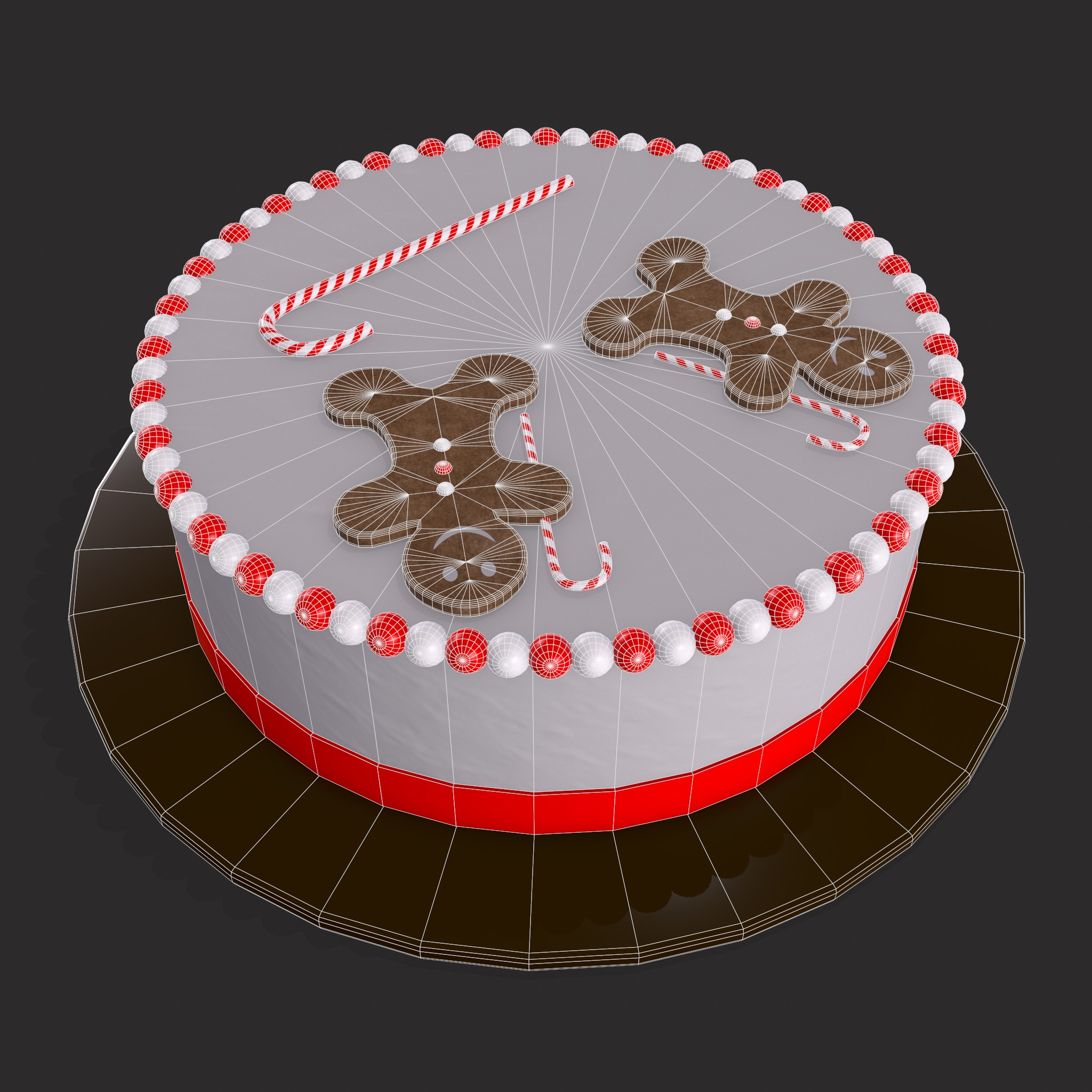 Gingerbread Man Cake - 3D Model by Get Dead Entertainment