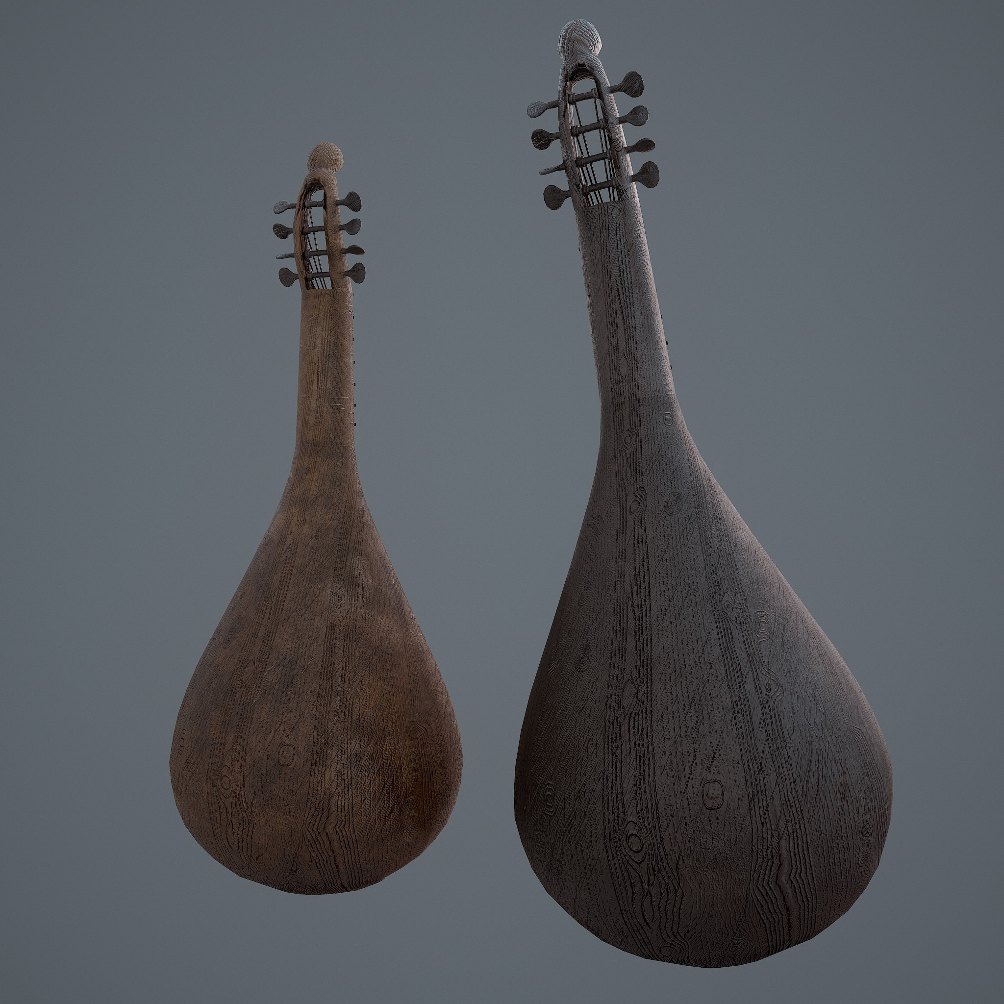 Gittern Medieval Instrument - 3D Model by Get Dead Entertainment