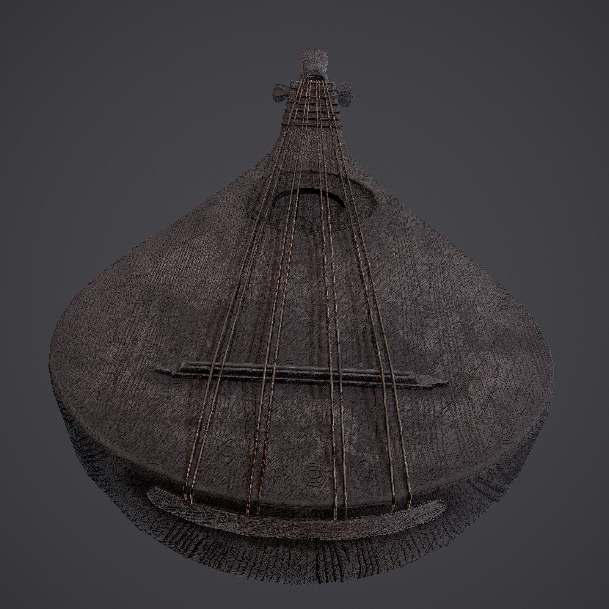 Gittern Medieval Instrument - 3D Model by Get Dead Entertainment