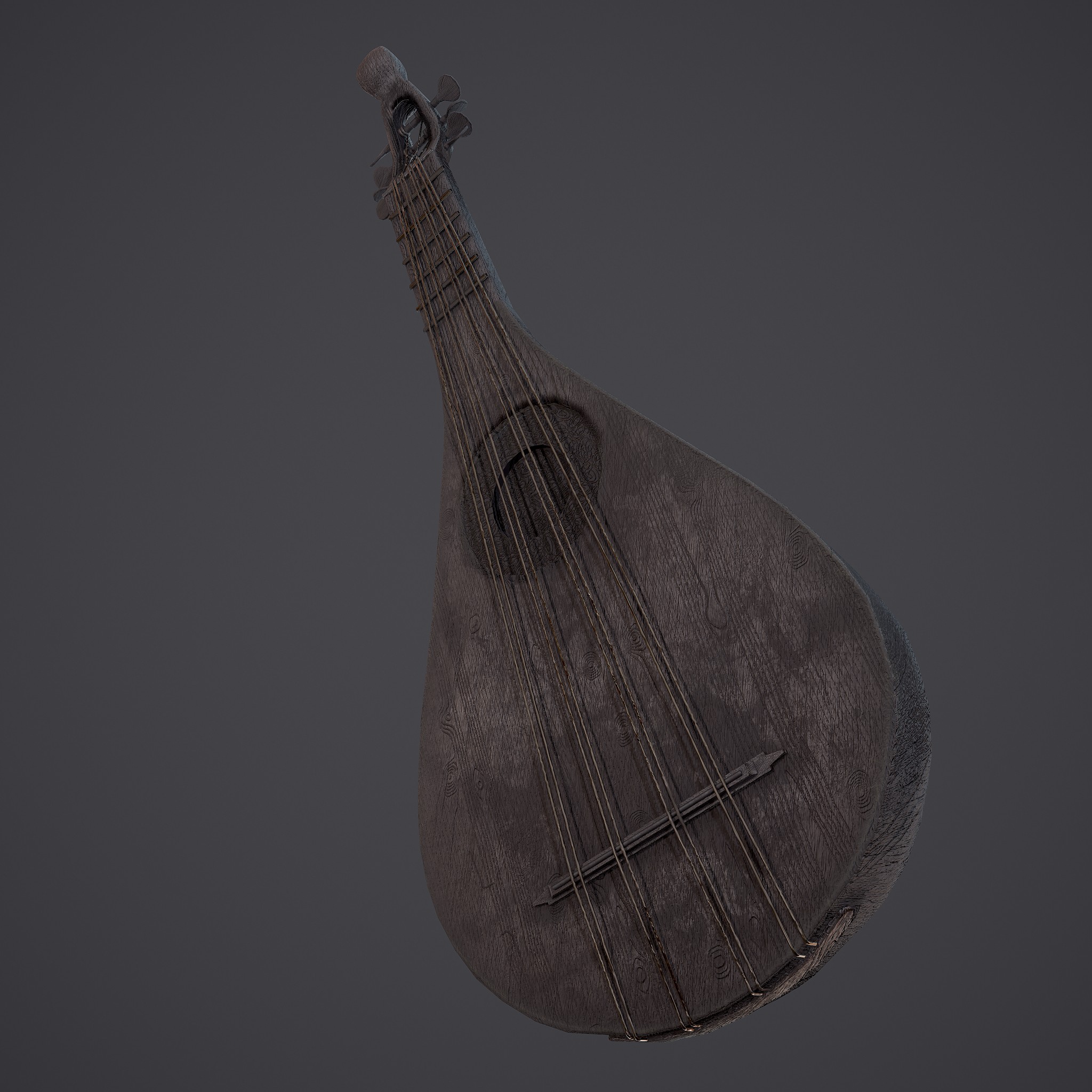 Gittern Medieval Instrument - 3D Model by Get Dead Entertainment