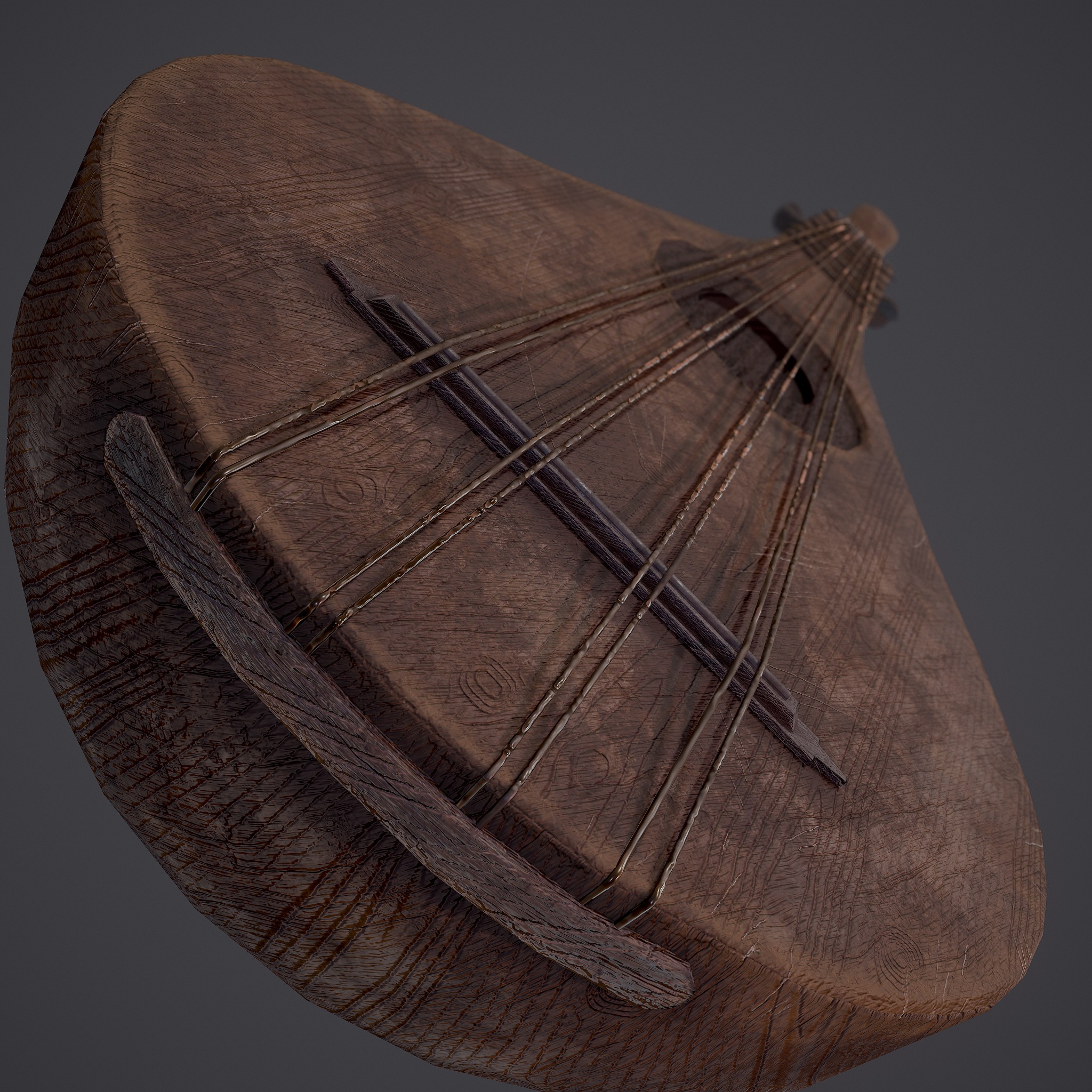 Gittern Medieval Instrument - 3D Model by Get Dead Entertainment