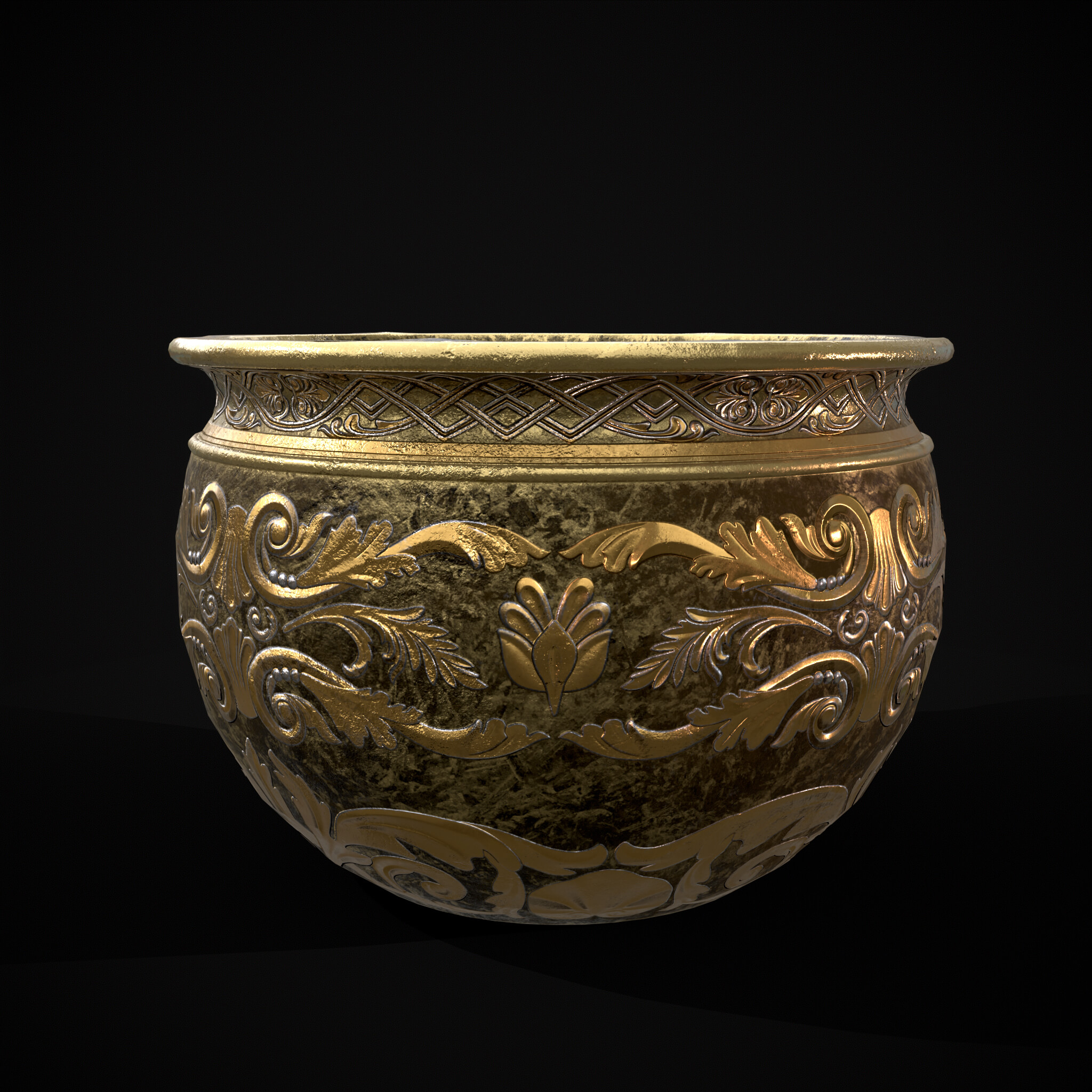 Gold Goblet Bowl - 3D Model by Get Dead Entertainment