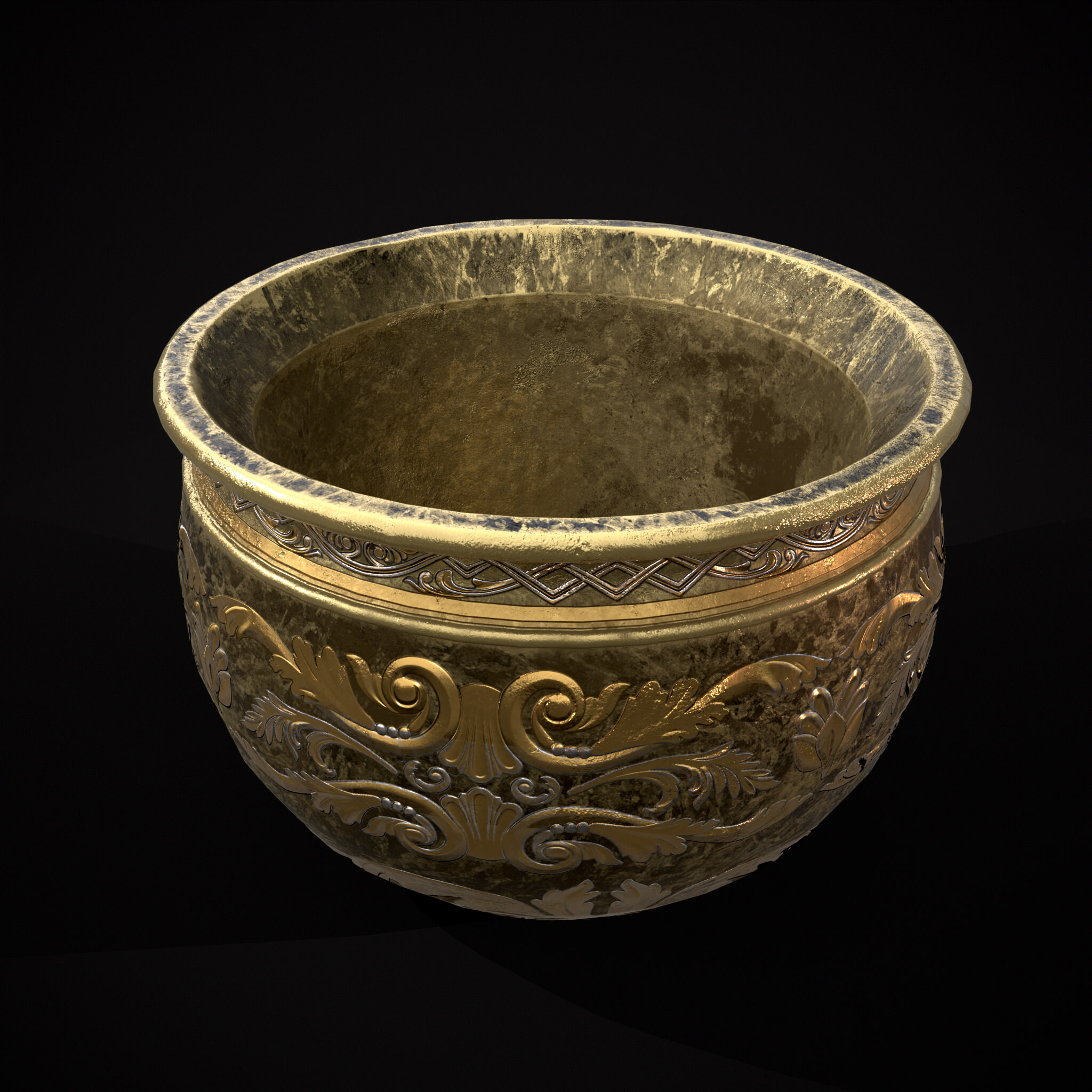 Gold Goblet Bowl - 3D Model by Get Dead Entertainment