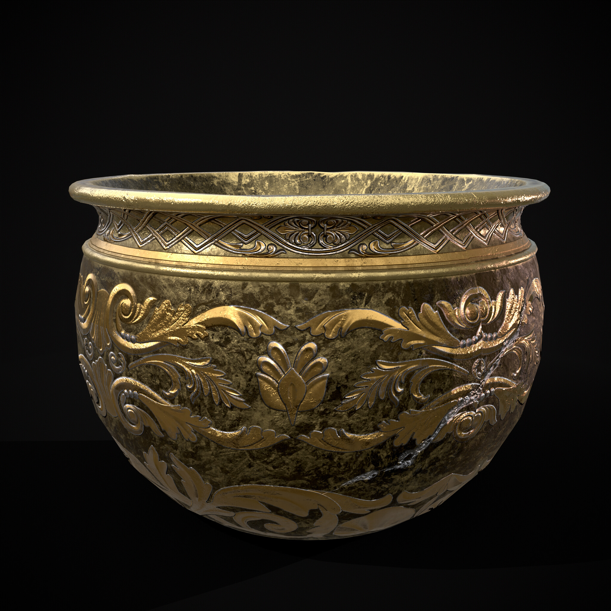 Gold Goblet Bowl - 3D Model by Get Dead Entertainment