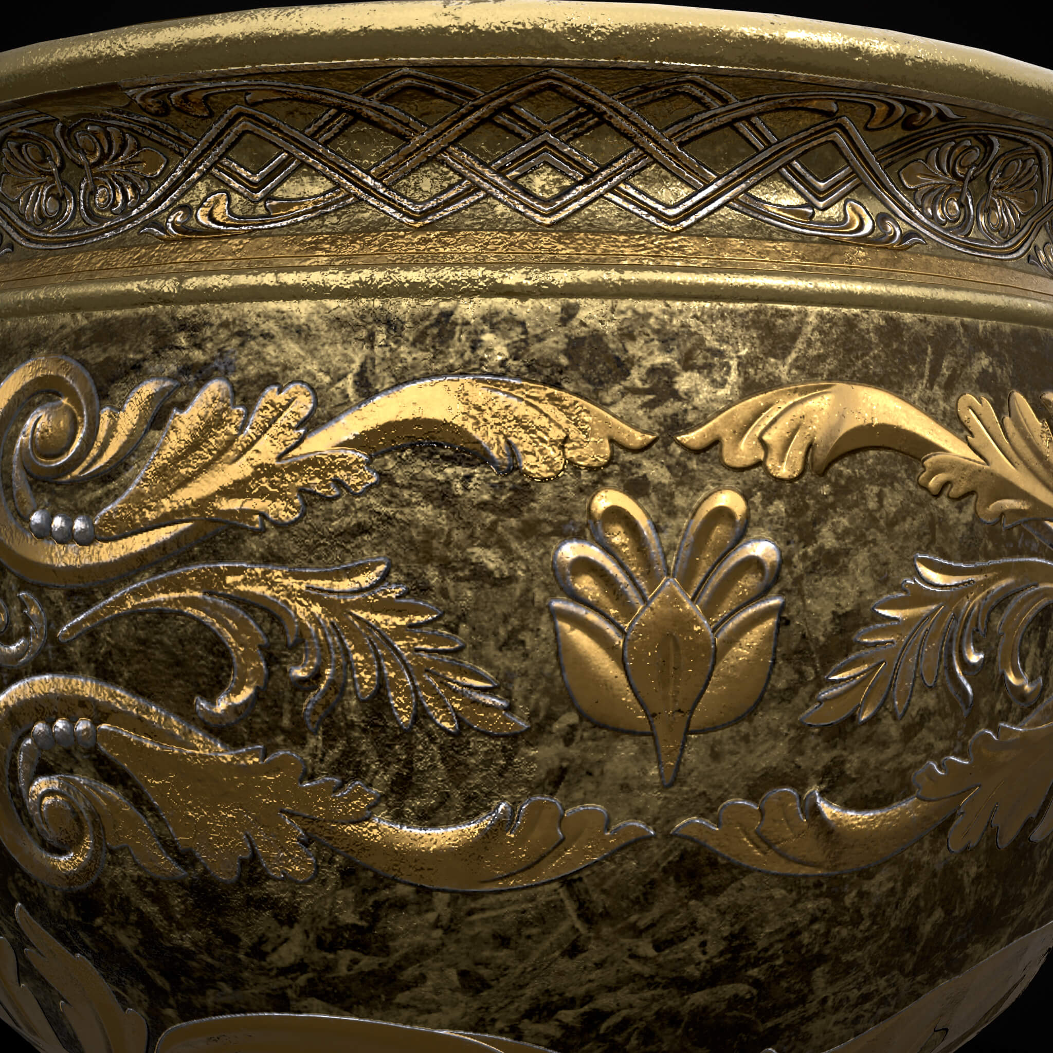 Gold Goblet Bowl - 3D Model by Get Dead Entertainment