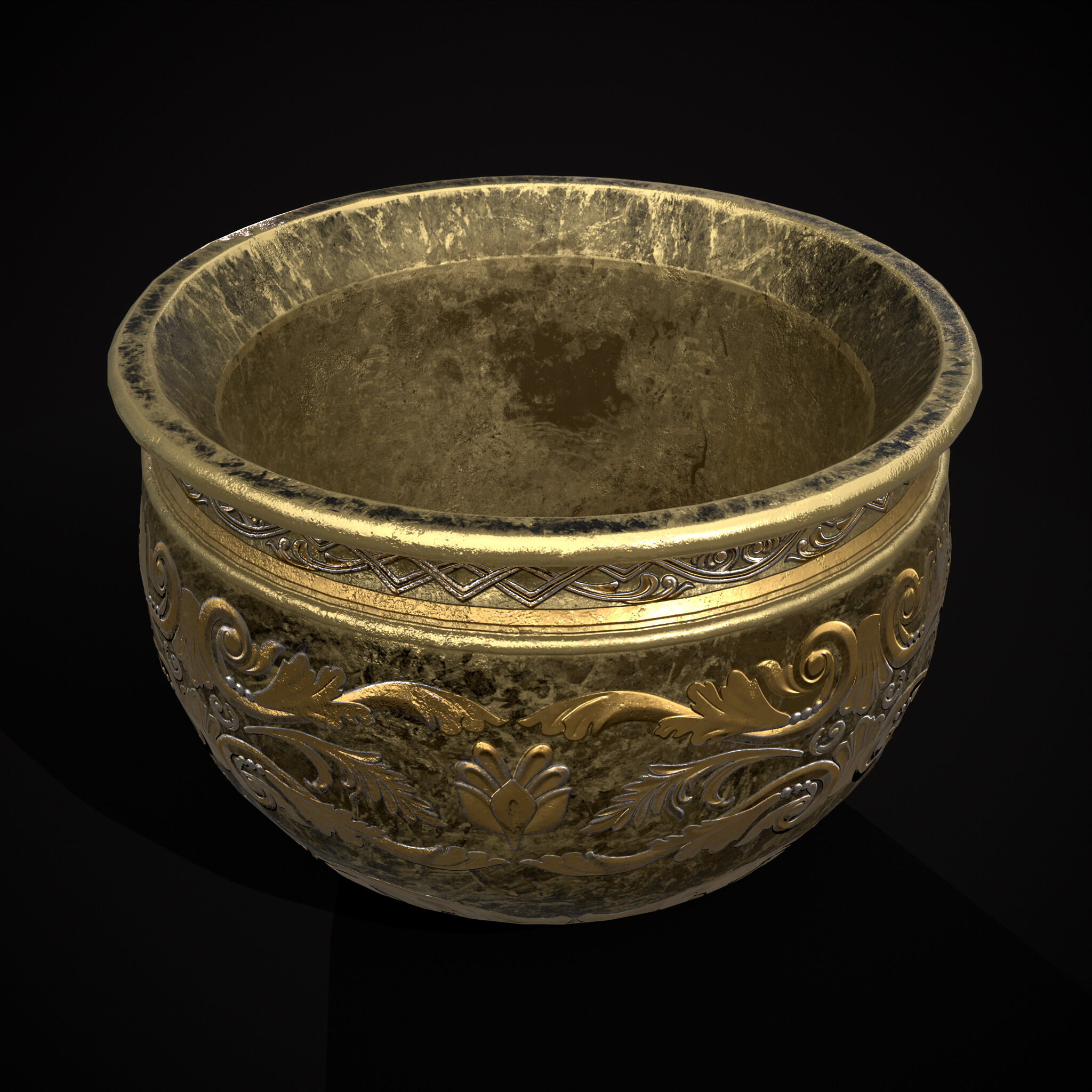 Gold Goblet Bowl - 3D Model by Get Dead Entertainment
