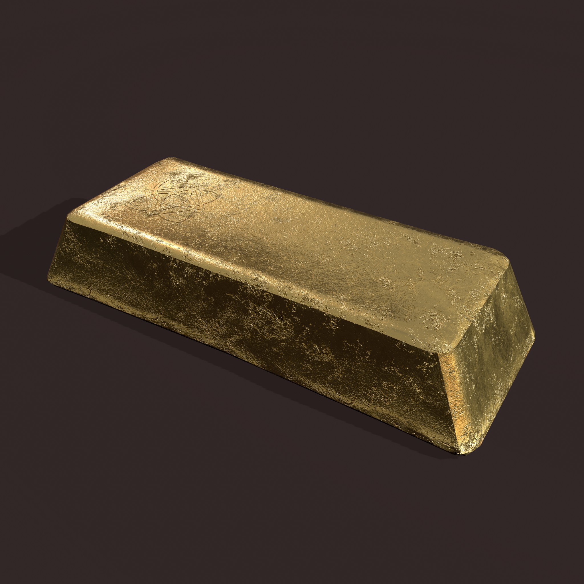 Gold Ingot Large - 3D Model by Get Dead Entertainment