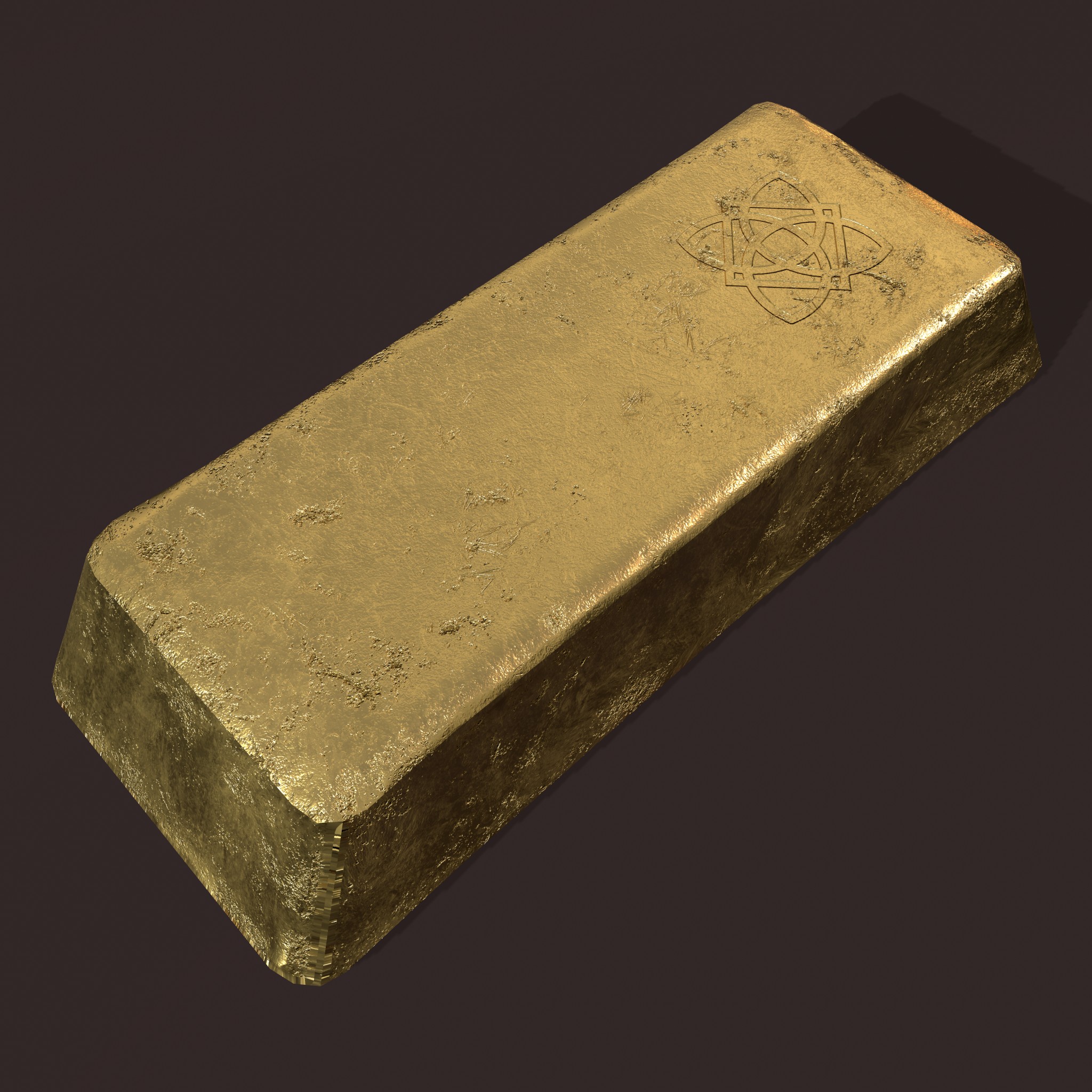 Gold Ingot Large - 3D Model by Get Dead Entertainment