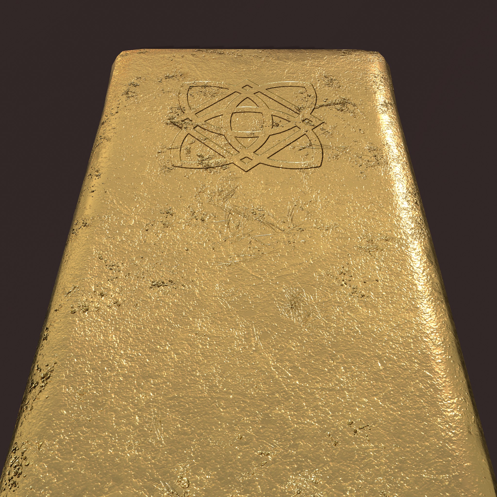 Gold Ingot Large - 3D Model by Get Dead Entertainment
