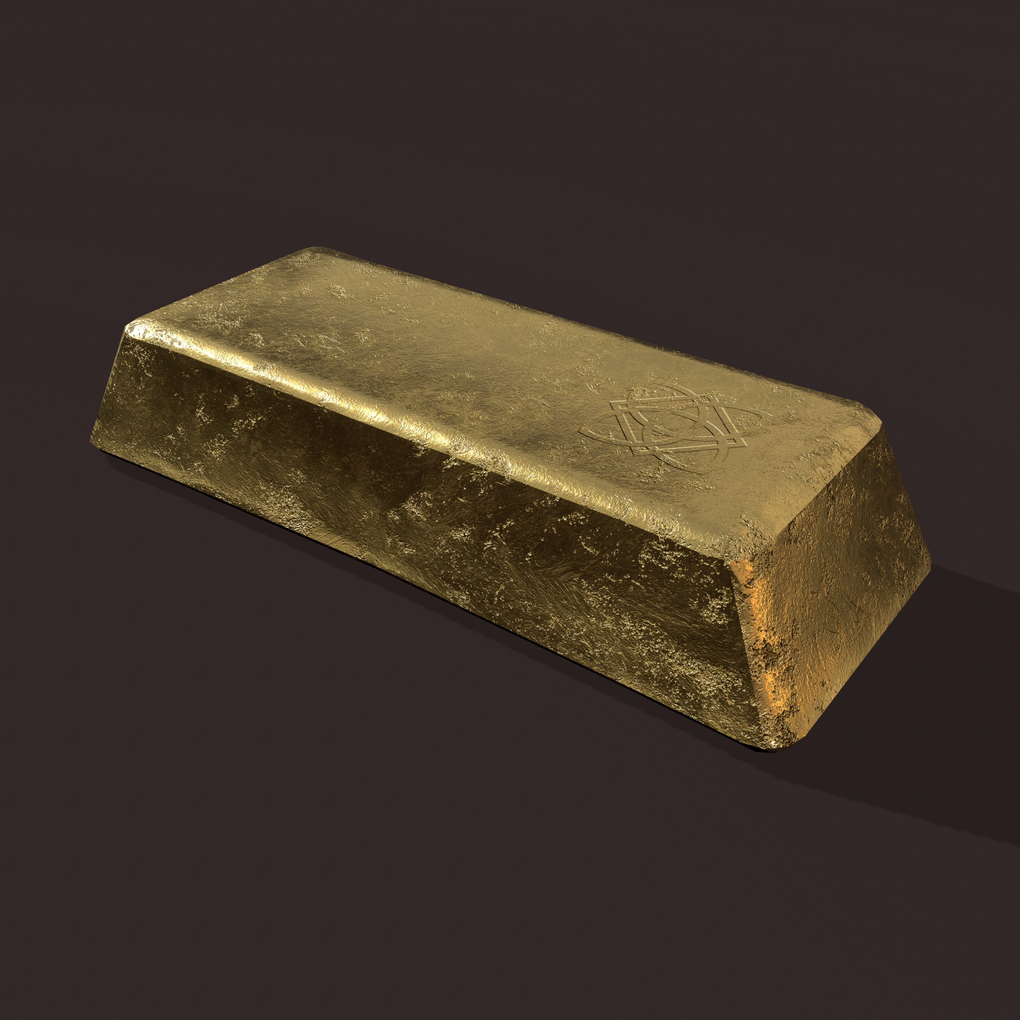 Gold Ingot Large - 3D Model by Get Dead Entertainment