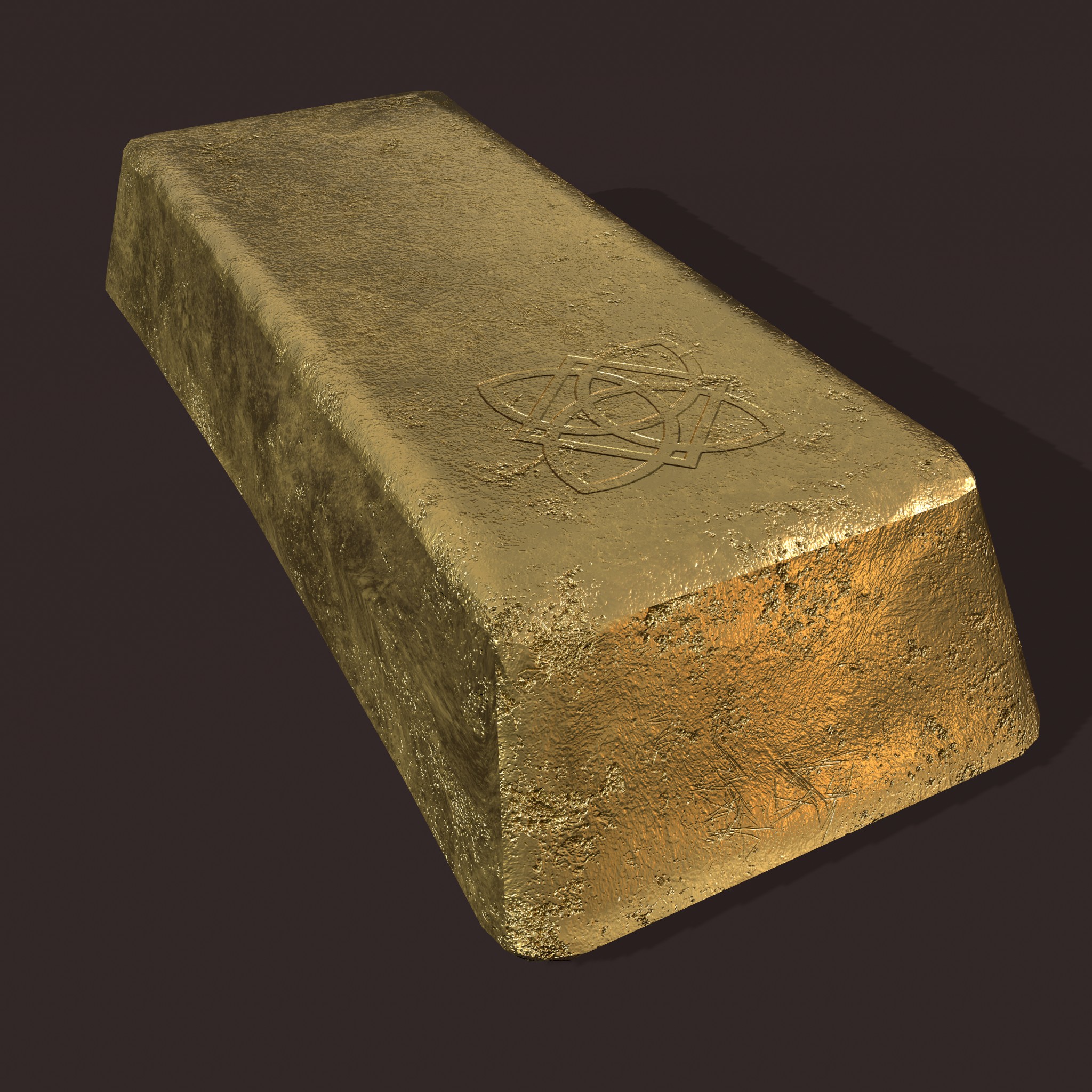 Gold Ingot Large - 3D Model by Get Dead Entertainment