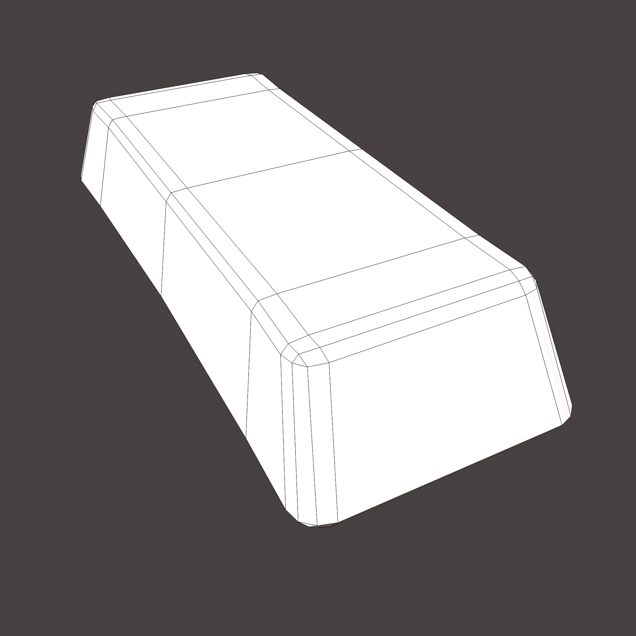 Gold Ingot Large - 3D Model by Get Dead Entertainment