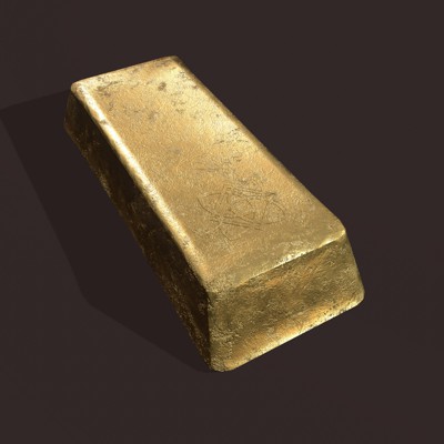 Gold Ingot Large - 3D Model by Get Dead Entertainment