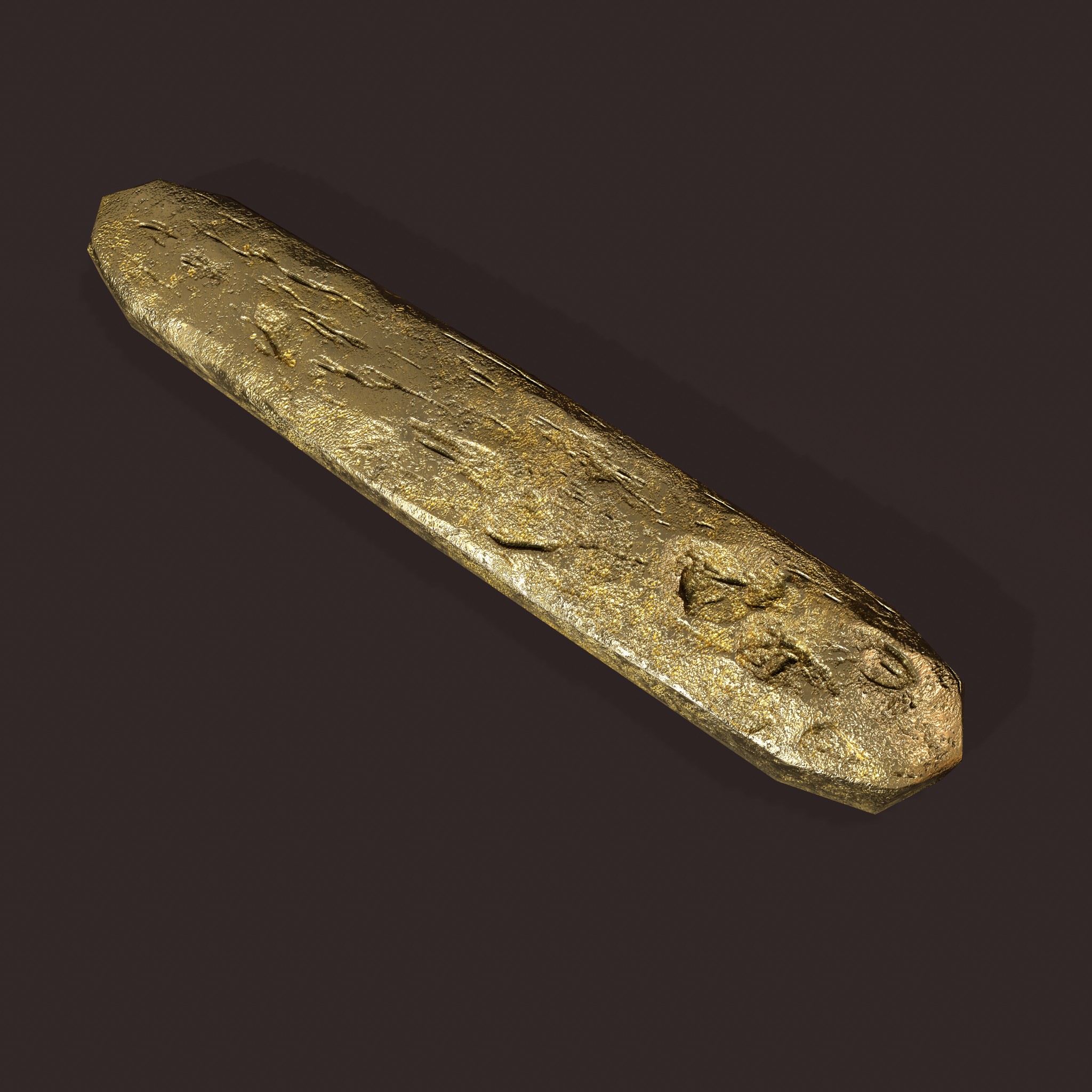 Gold Ingot Medium - 3D Model by Get Dead Entertainment