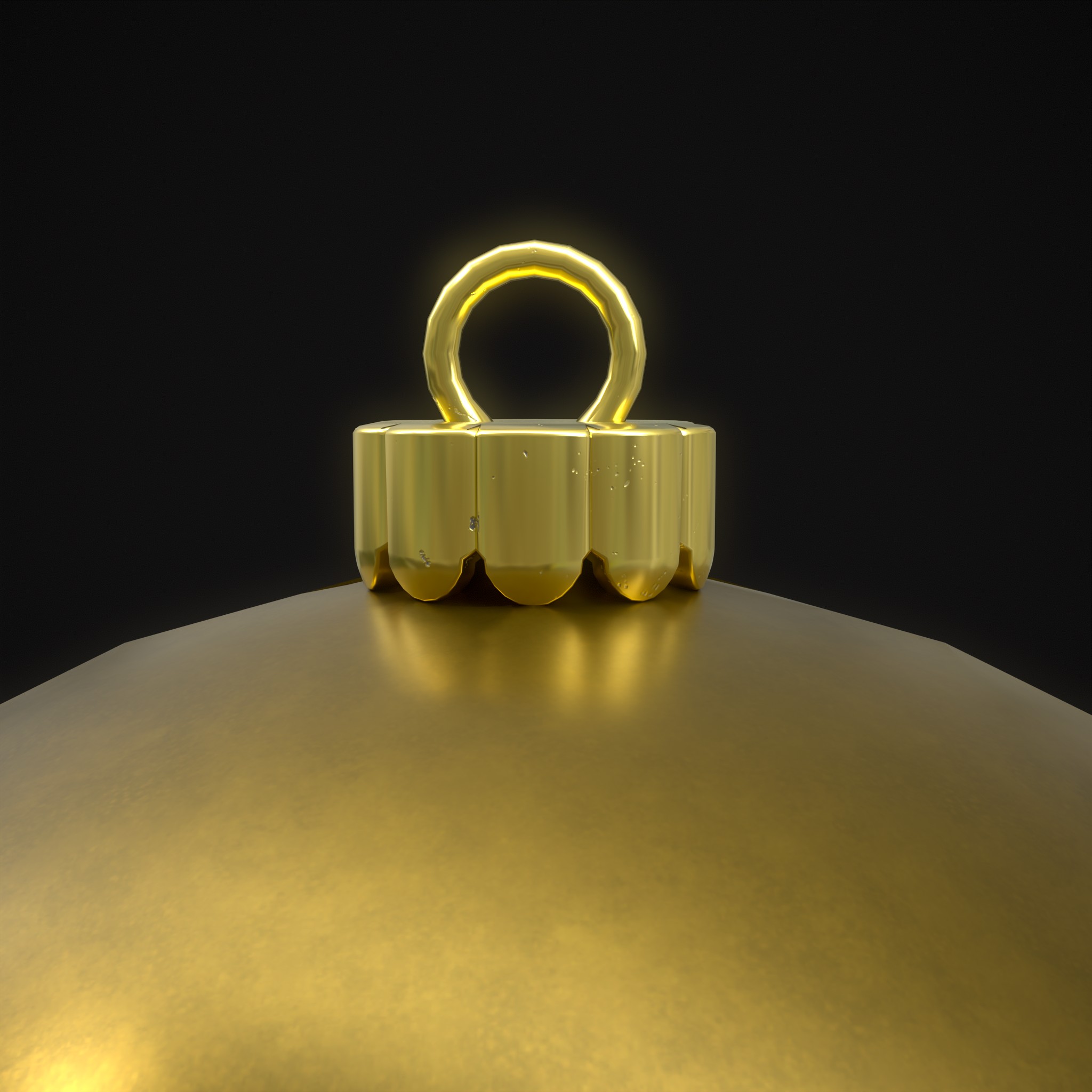 Golden Snowflake Ball - 3D Model by Get Dead Entertainment