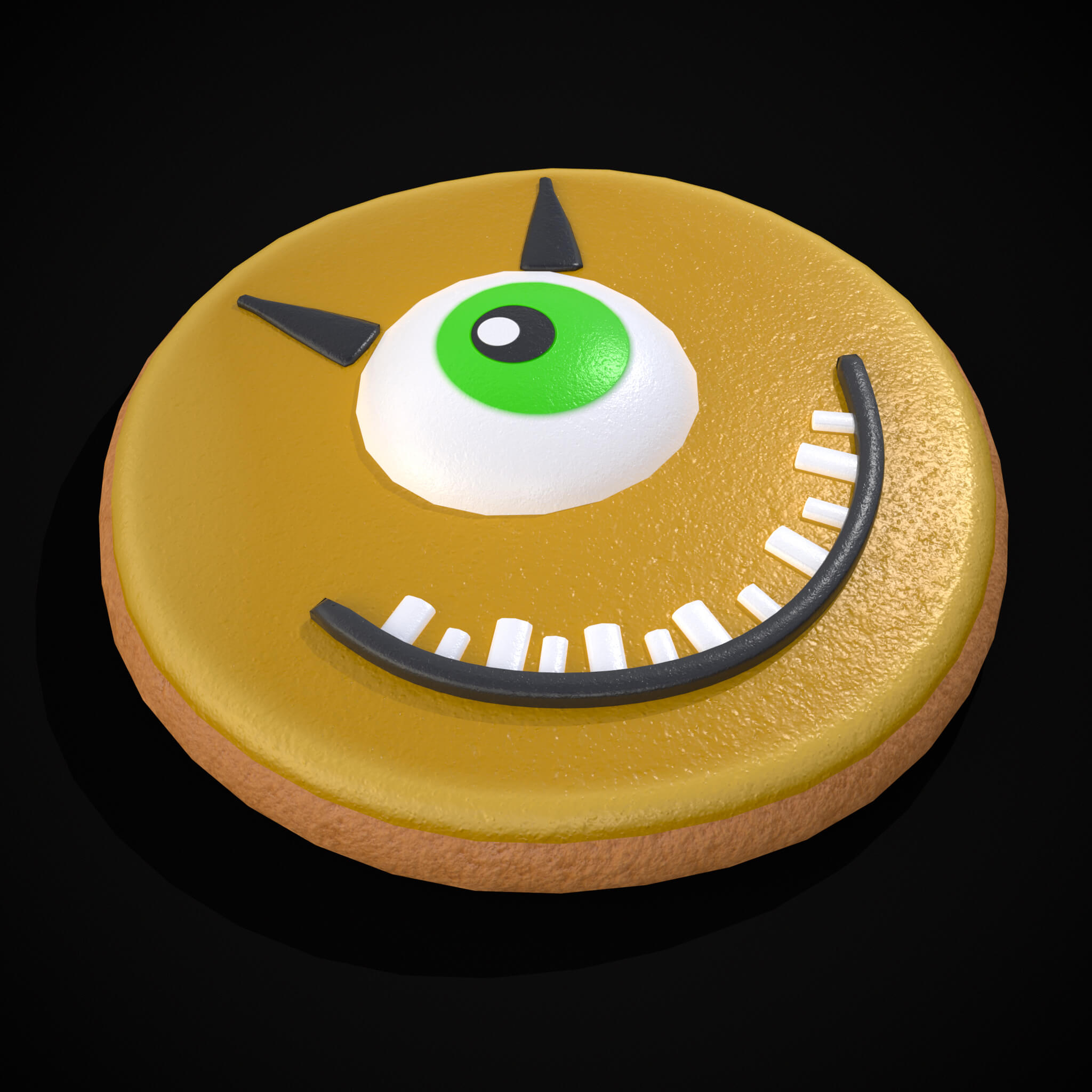 Goofy Circle Monster Cookies - Free 3D Model by Get Dead Entertainment