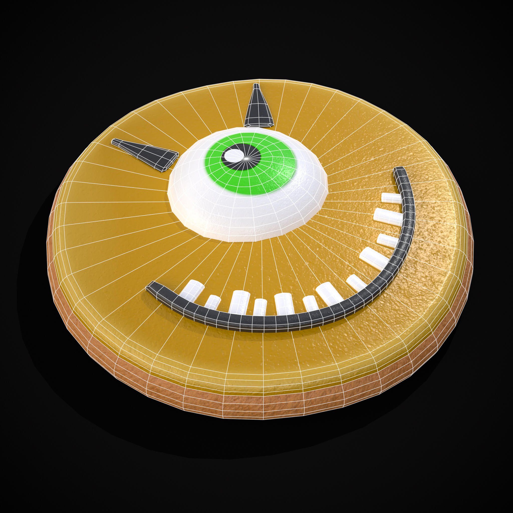 Goofy Circle Monster Cookies - Free 3D Model by Get Dead Entertainment
